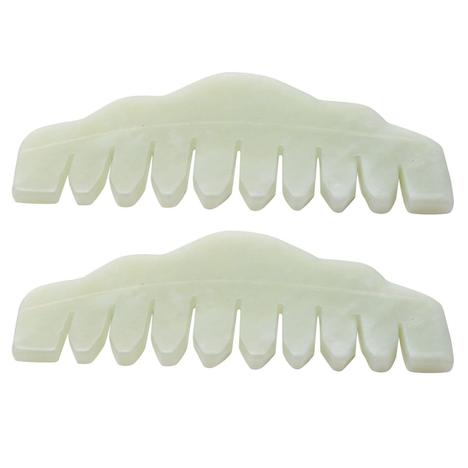 2X Traditional Nature Jade Comb Massage Spa Acupuncture Head Therapy ...