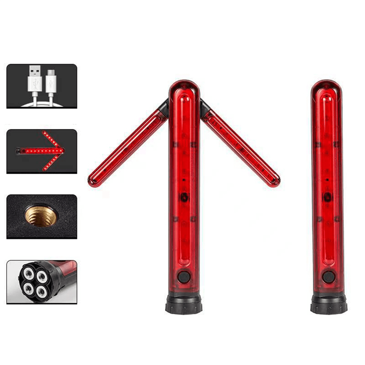 2X Traffic Stick, Led Traffic Safety Batons, Signal Emergency Road ...