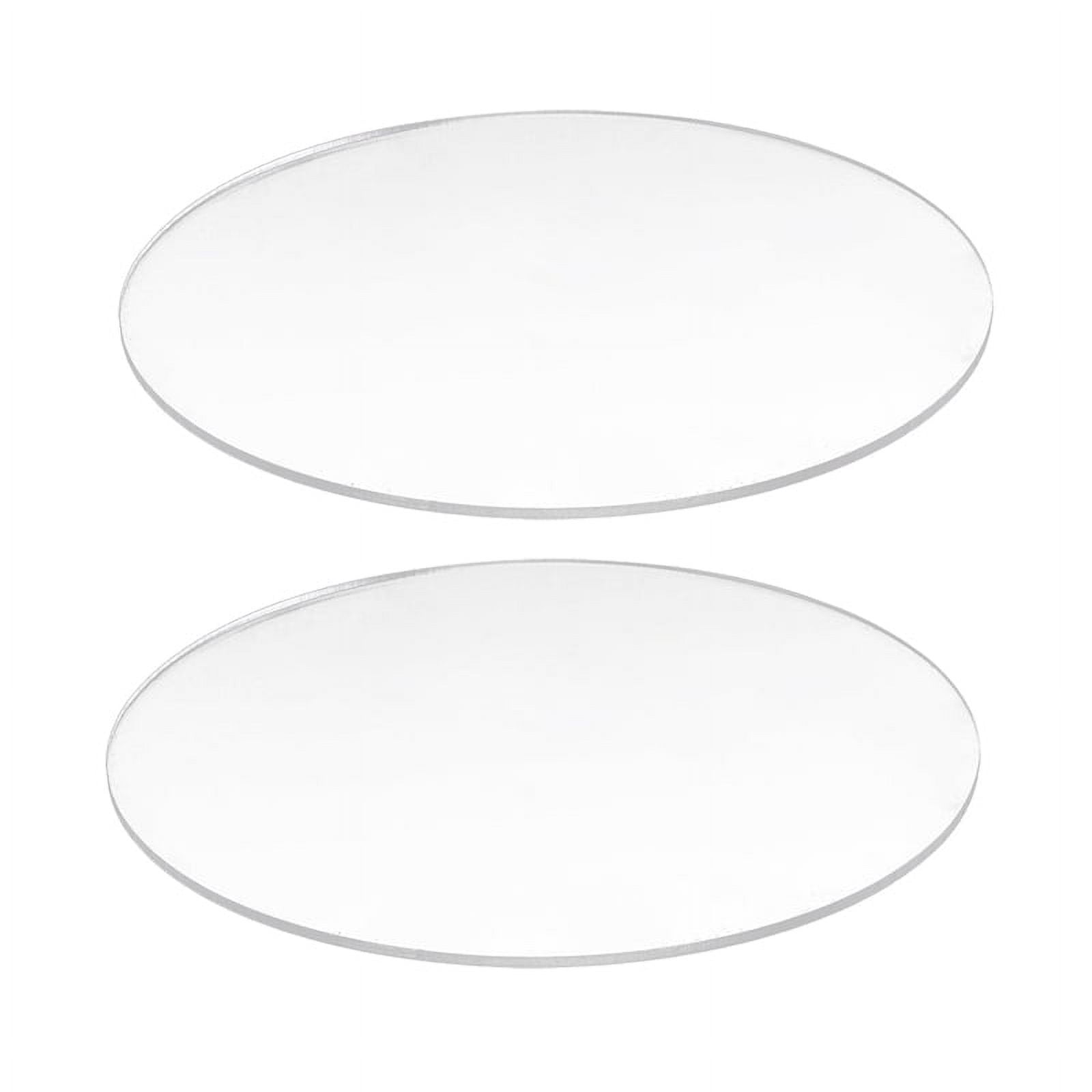 2X Transparent 3mm Thick Mirror Acrylic Round Disc Diámetro:100mm ...