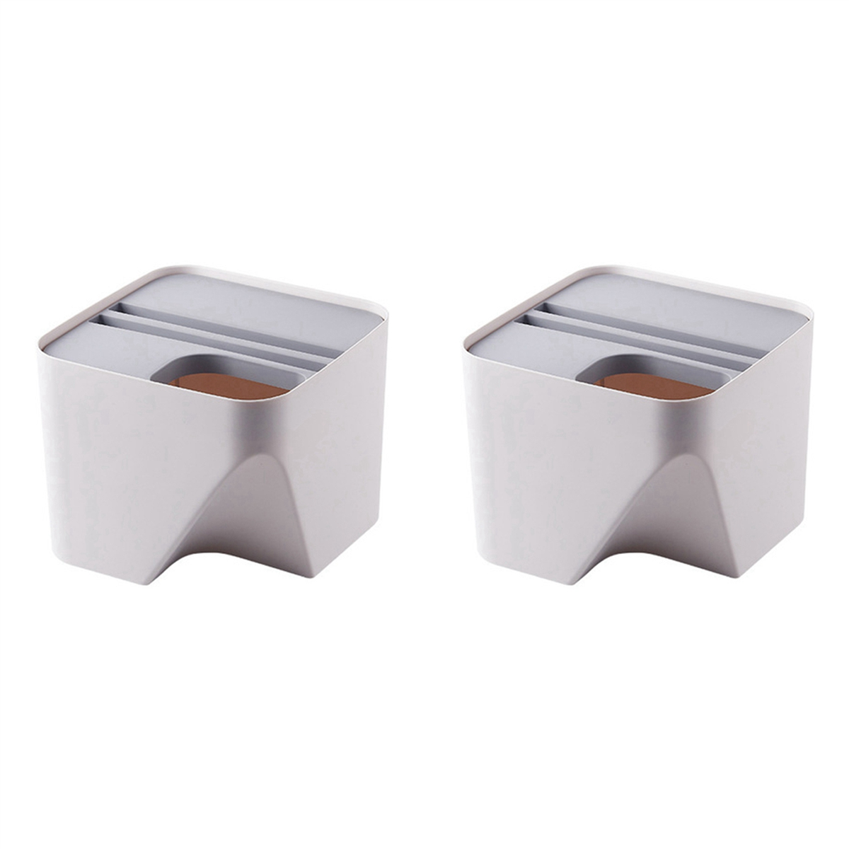2X Trash Can Stacked Sorting Trash Bin Recycling Bin Household Dry and ...