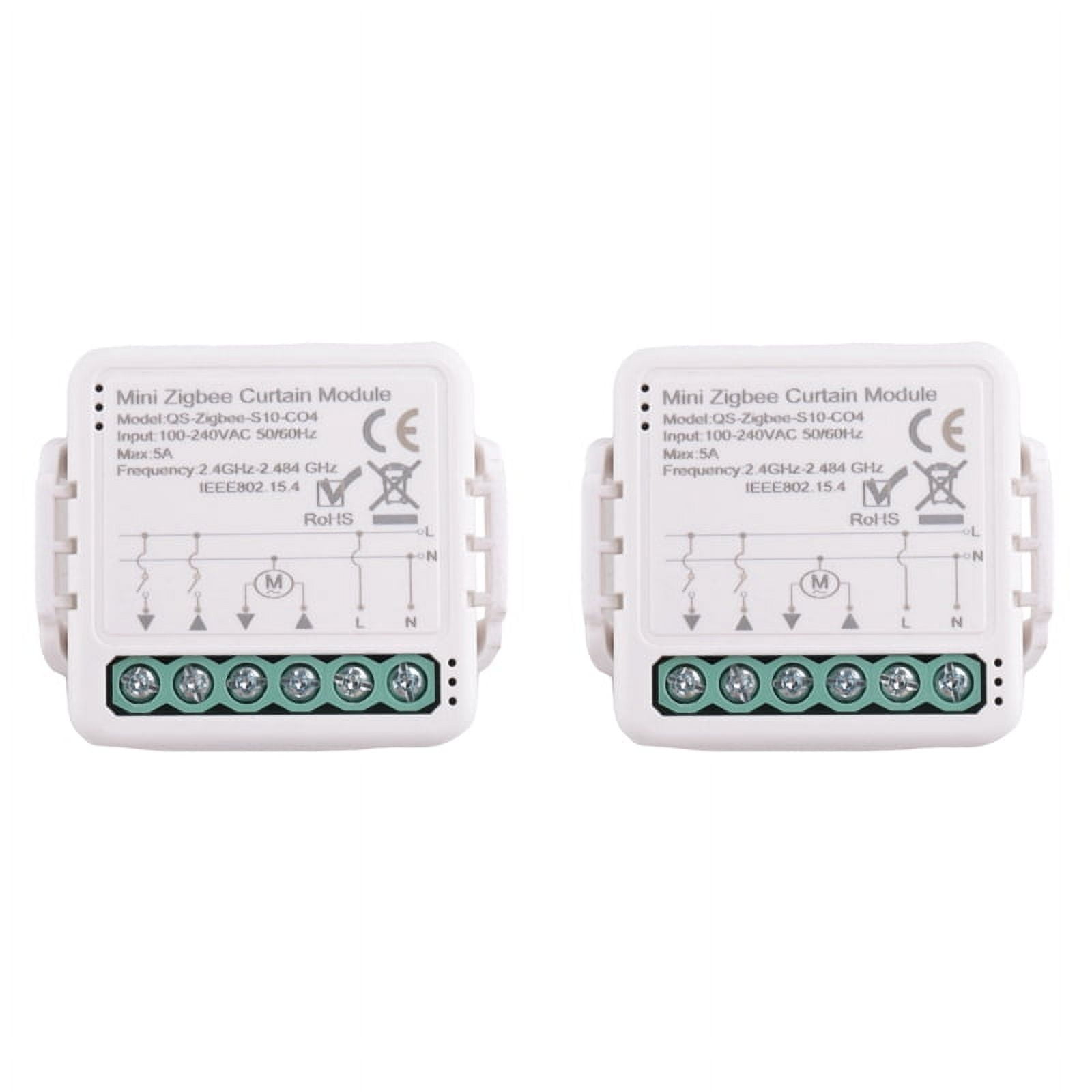 2X Tuya Smart Zigbee Curtain Switch Module for Roller Shutter Electric ...