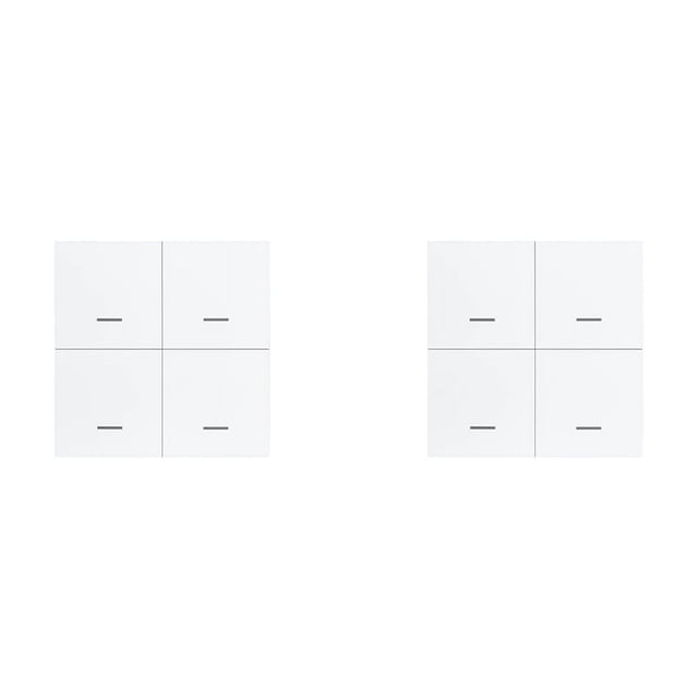 2X Tuya ZigBee Smart Scene Switch 4 Gang Smart Switch 12 Scene Switch ...