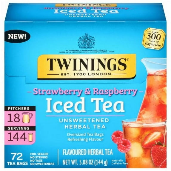 2X - Twinings Strawberry & Raspberry Iced Tea Bags - Walmart.com