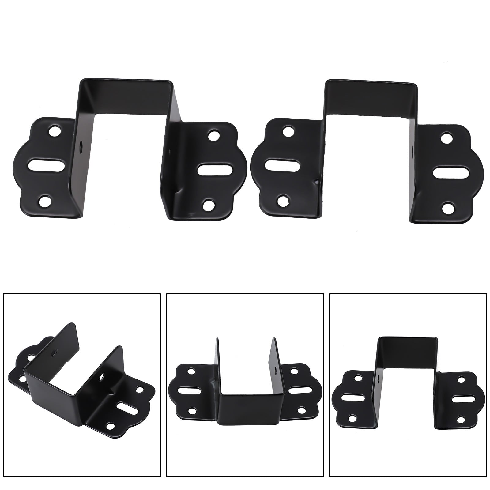 2X U Shaped Bed Connecting Connector Brackets Fixings Components Centre ...