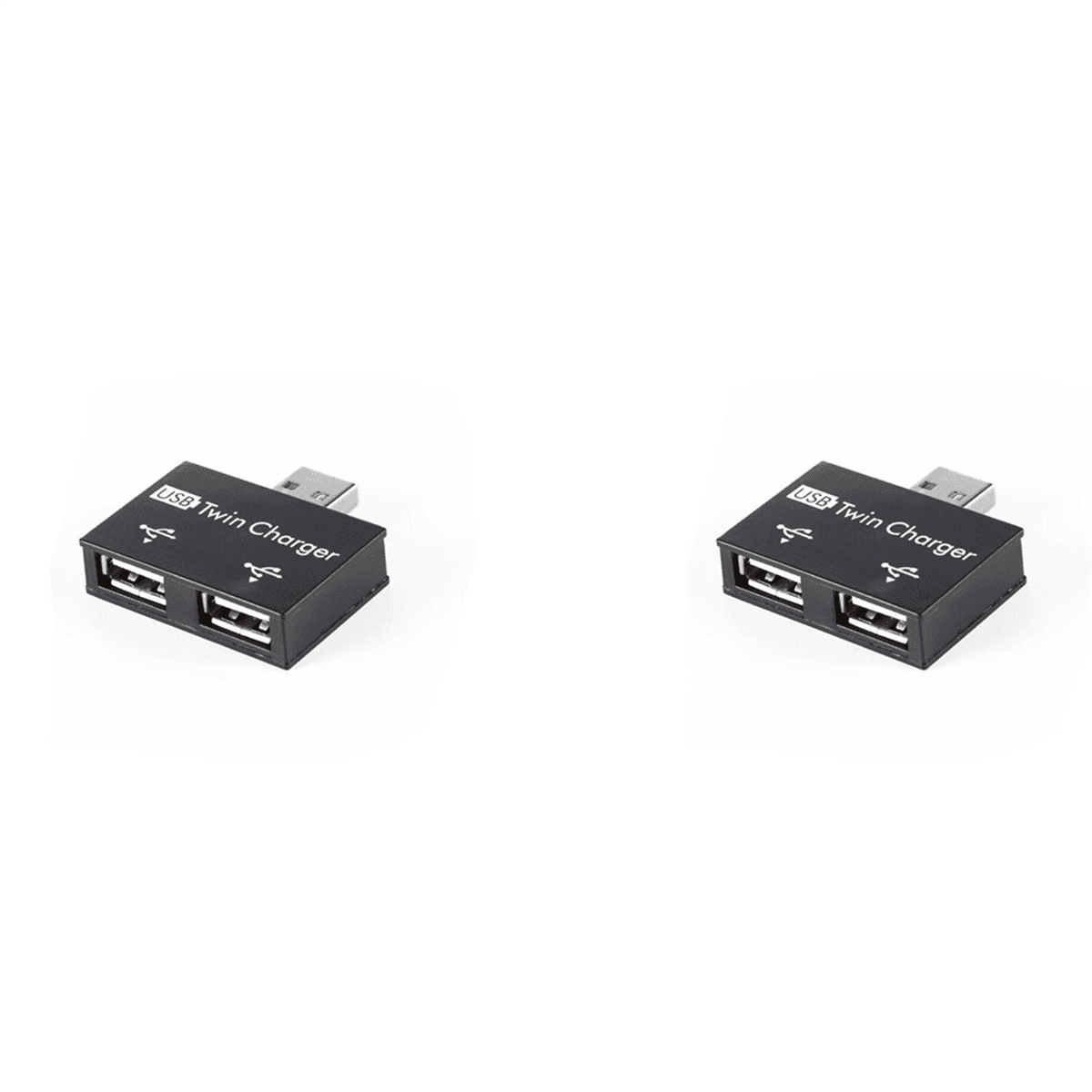 2X USB 2.0 Male to Twin Female Charger Dual 2 Port USB Dc 5V Charging ...