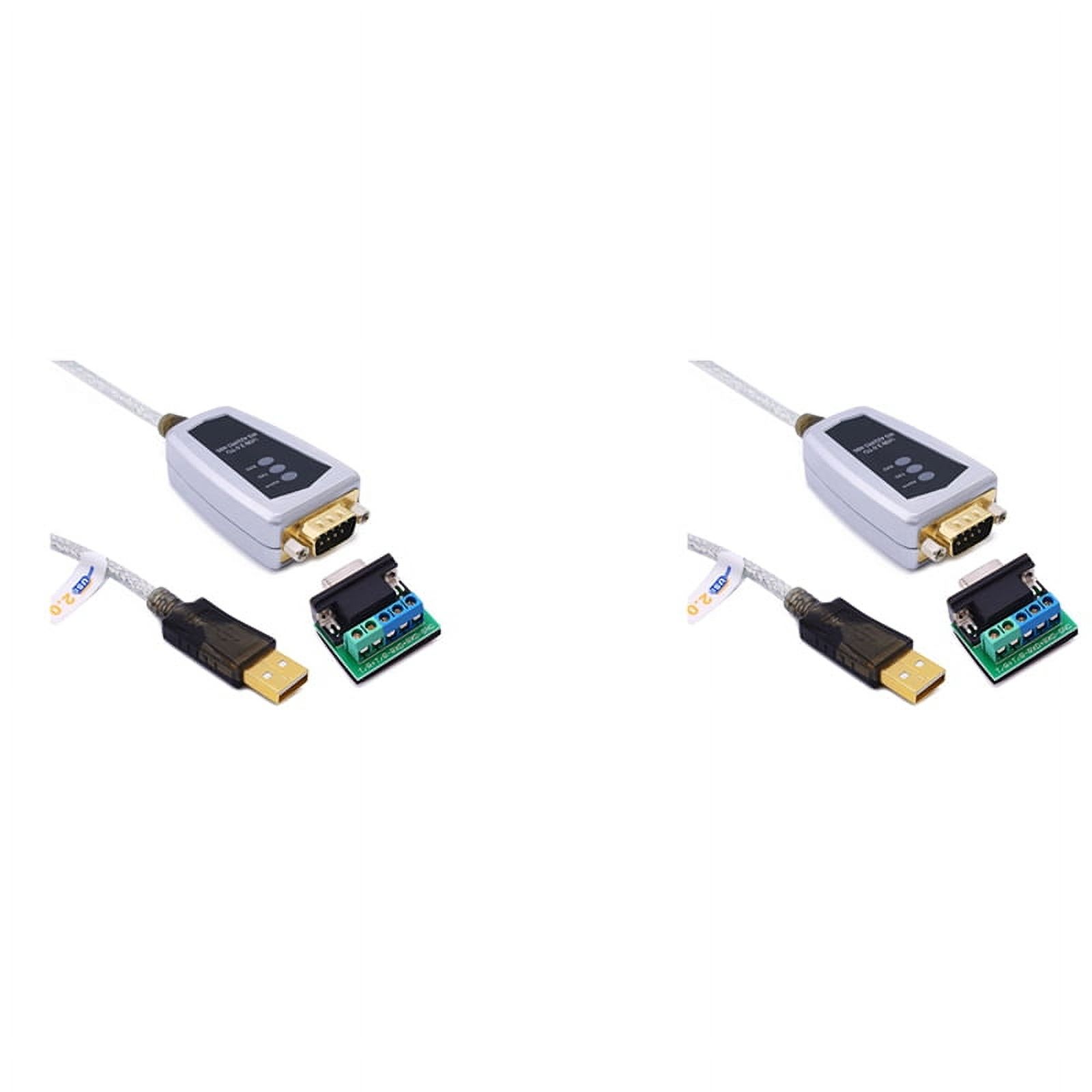 2X USB 2.0 to RS485 RS422 Serial Converter Adapter Cable for - Chip Windows 10 8 7 - Walmart.com