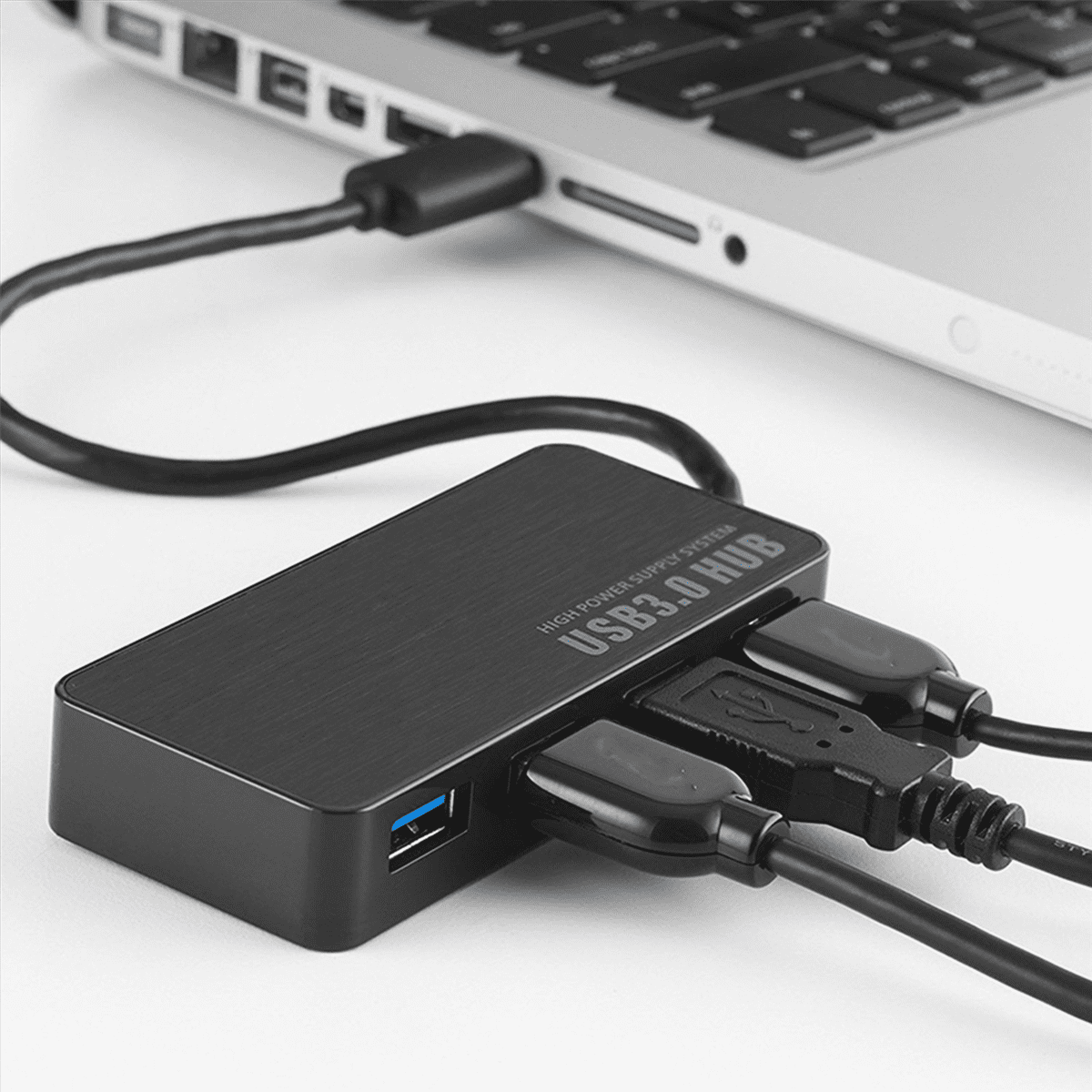 2X USB 3.0 Hub 4 Port High Speed Slim Compact Expansion Splitter - Walmart.com