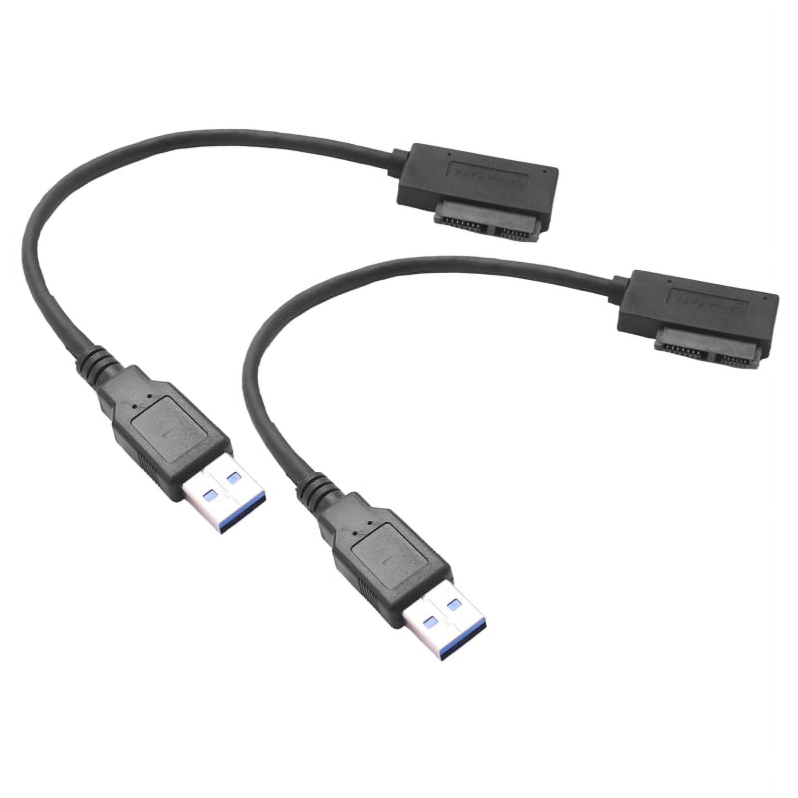 2X USB 3.0 to 7+6 13Pin Slimline Laptop CD/DVD ROM Optical Drive ...