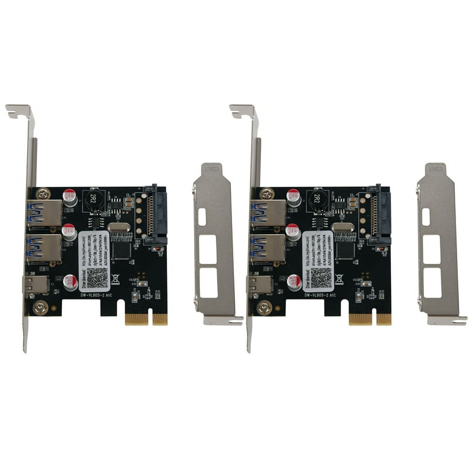 2X USB 3.1 Type C Pcie Expansion Card Pci-E to 1 Type C and 2 Type A 3. ...