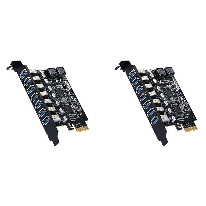 2X USB 3.2 Pci Express Adapter Pci E to 7 Ports USB3 Gen1 Expansion ...