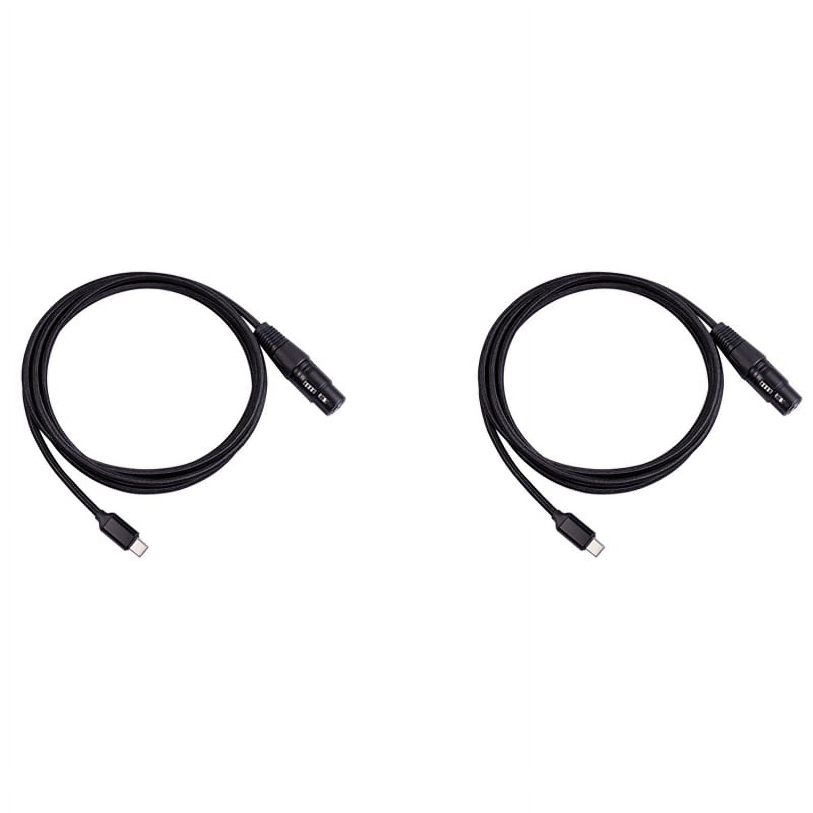 2X USB C to XLR Female Cable, USB C Microphone Cable Type C Male to XLR ...
