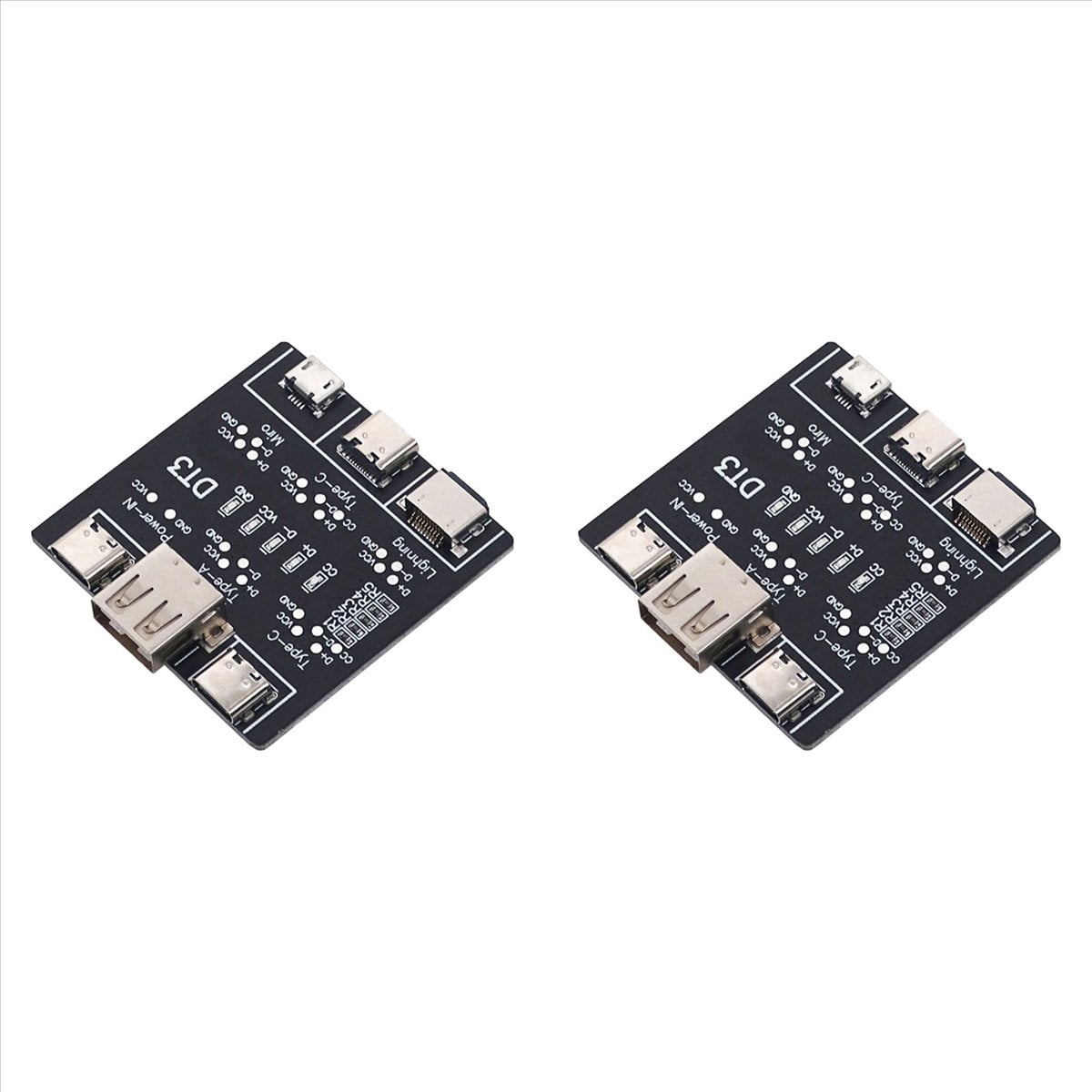 2X USB Data Line Detection Board for IOS Android Micro-USB Type-C Short ...