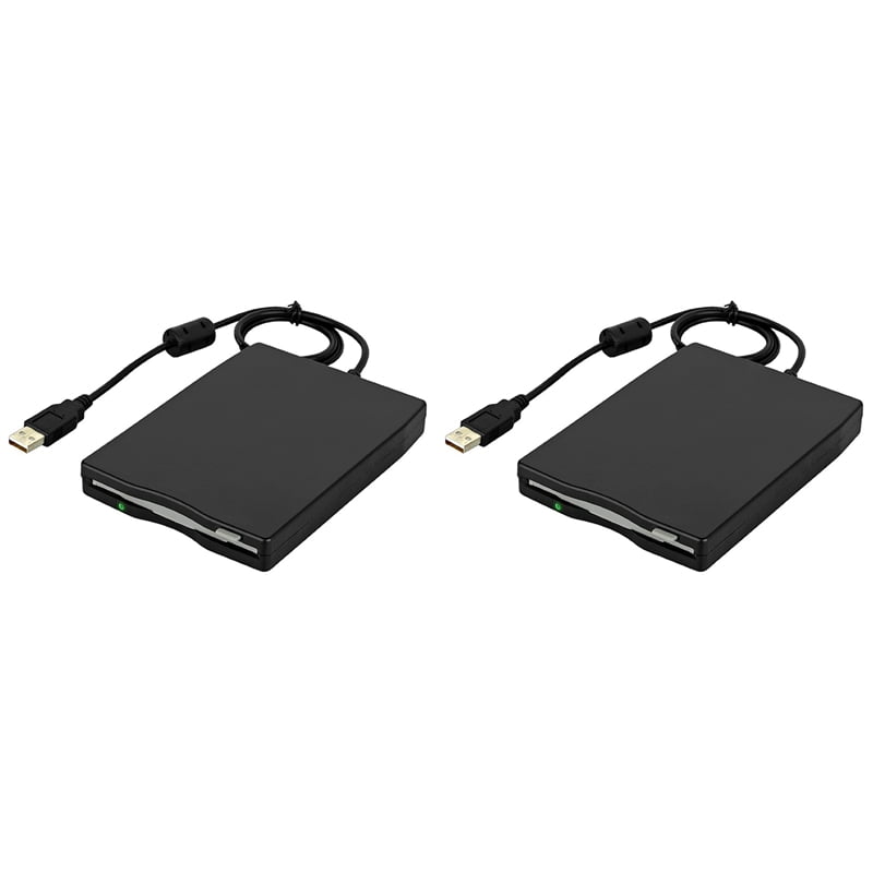 2X USB Floppy Drive 3.5Inch USB External Floppy Disk Drive Portable 1. ...