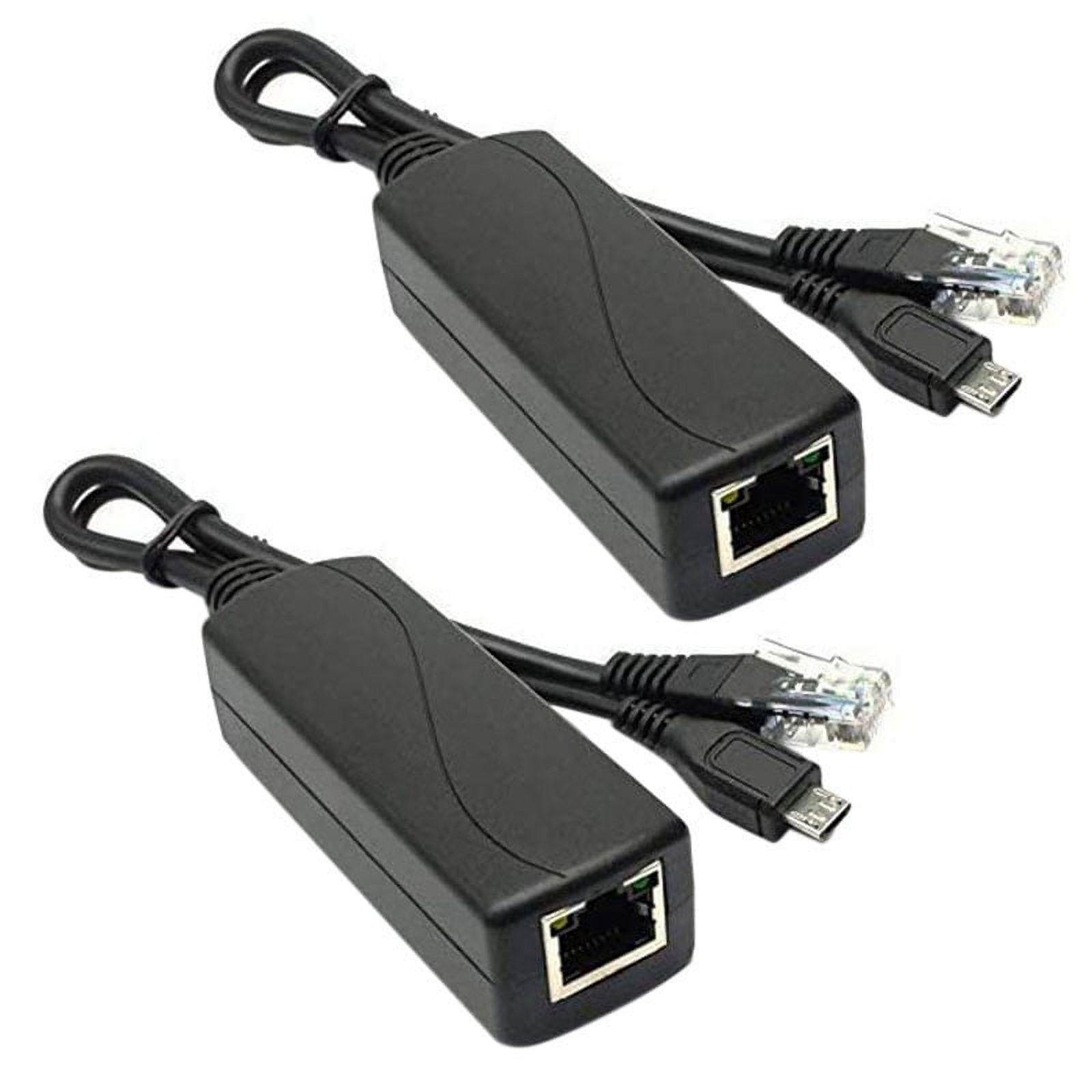 2X -USB POE Splitter 48V to 5V2A/3A Mini USB Power Supply National ...