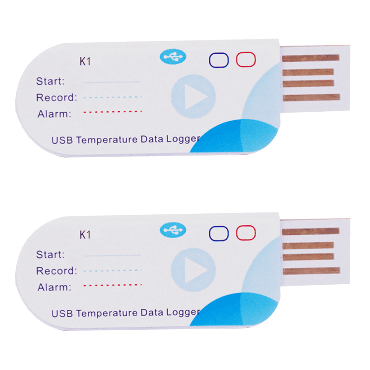 2X USB Temperature Data Logger 14400 Points Report 60 Days IP65 ...