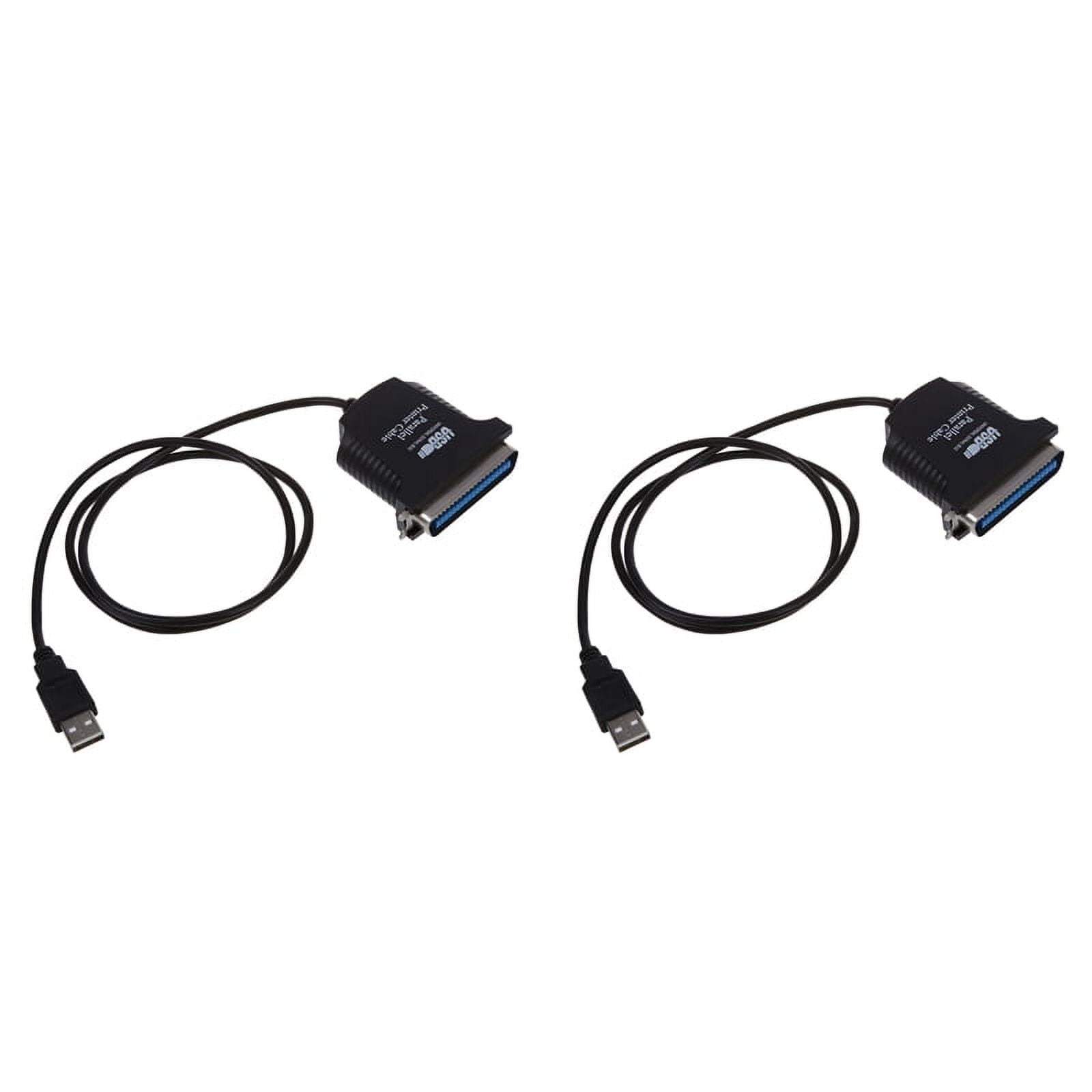 2X USB to Parallel 36 Pin Centronics Printer Adapter Cable,2 x Adapter ...