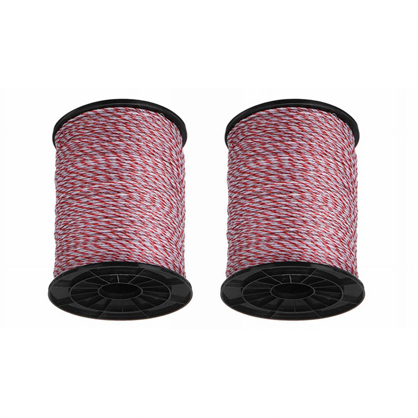 2X Ultra-Low Resistance Wire 500M Electric Fence Electric Rope for Pig ...