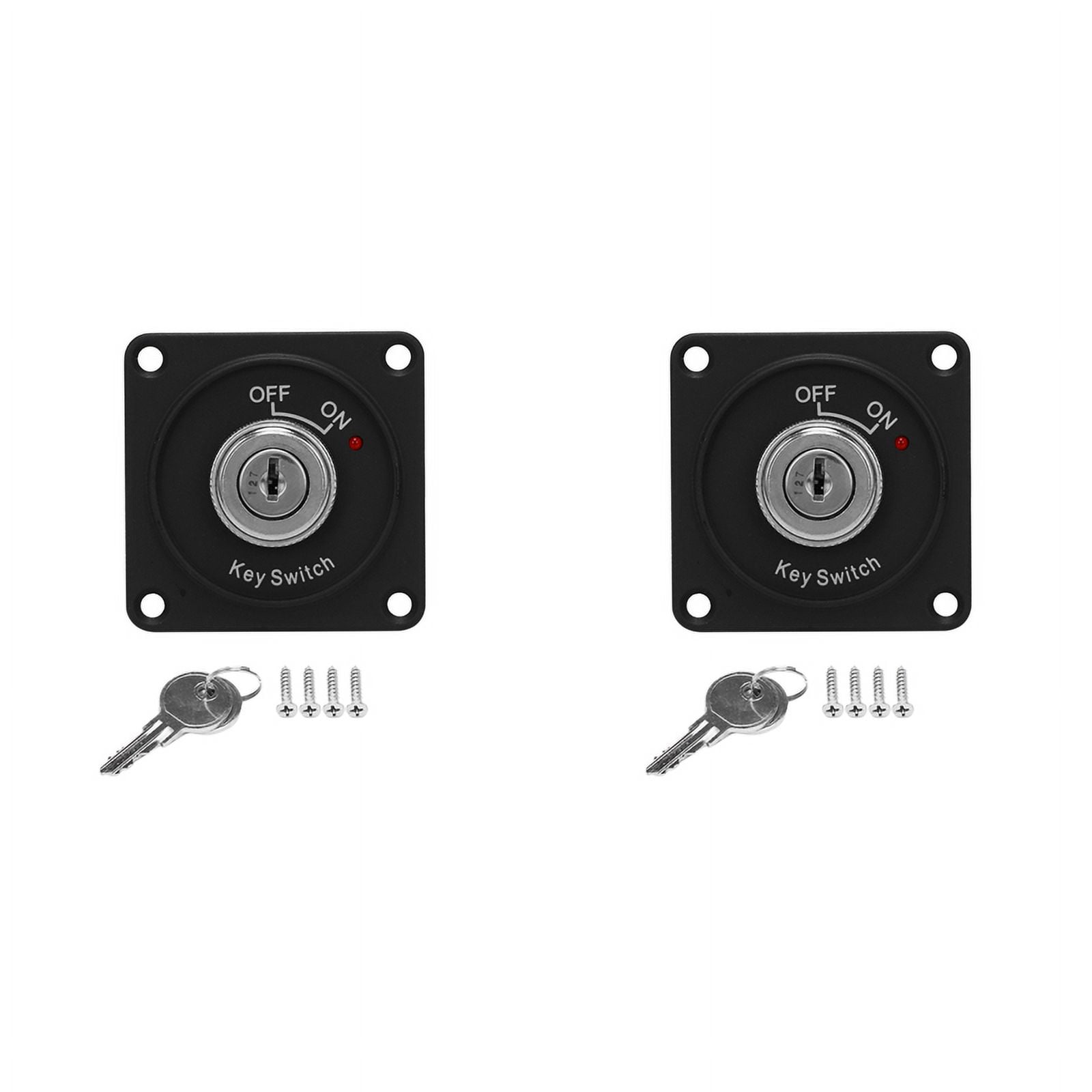 2X Universal 12V Car Boat Motorcycle Ignition Key Ignition Switch Panel ...