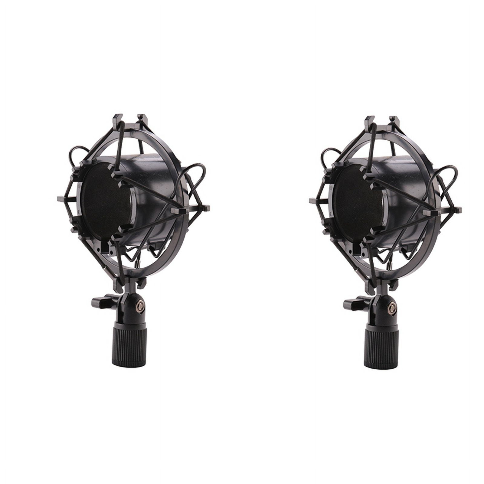 2X Universal 3KG Bearable Load Mic Microphone Shock Mount Clip Holder ...
