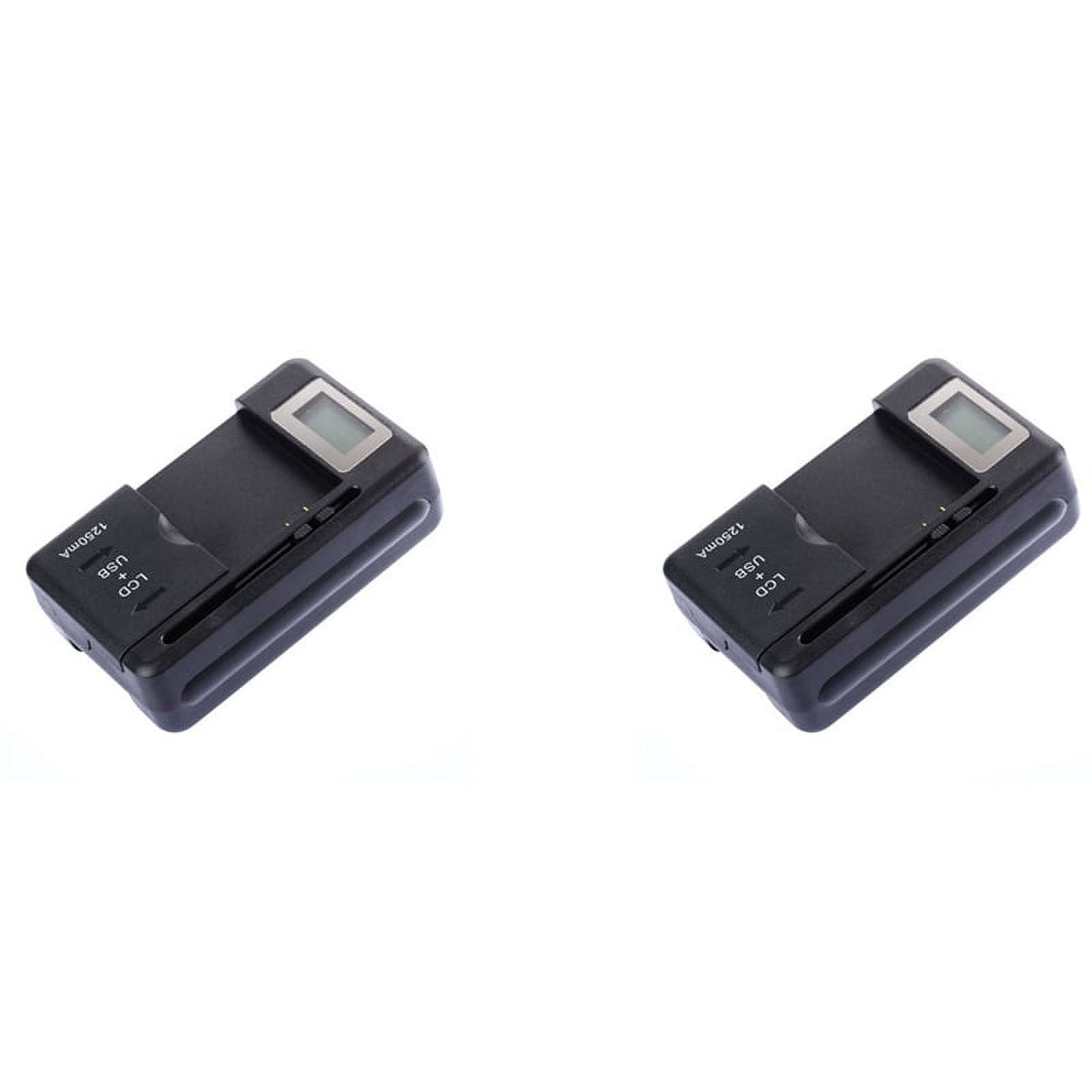 2X Universal Mobile Battery Charger LCD Indicator Screen with USB-Port ...