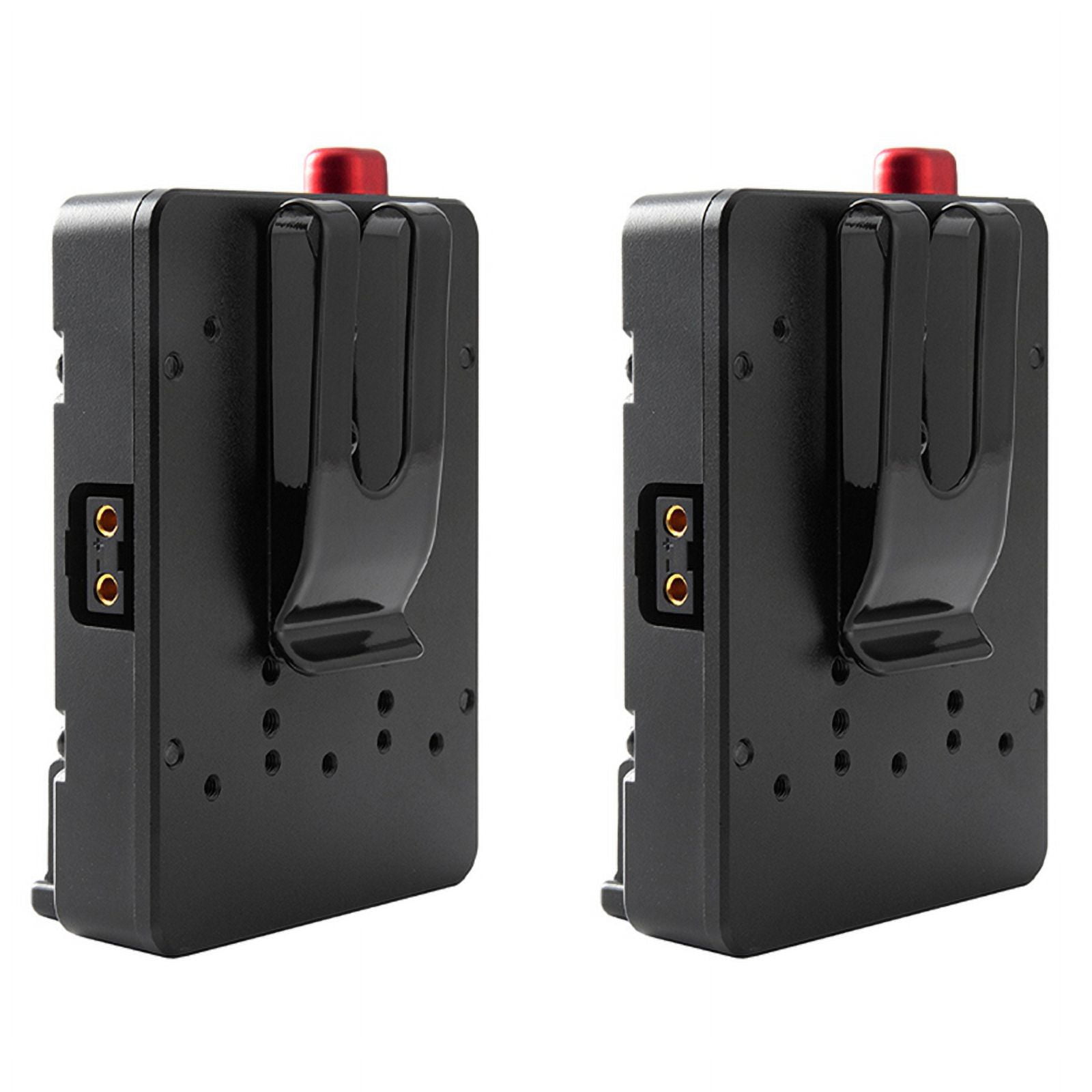 2X V-Lock Mount Battery Power Supply Plate Adapter with D-Tap for ...