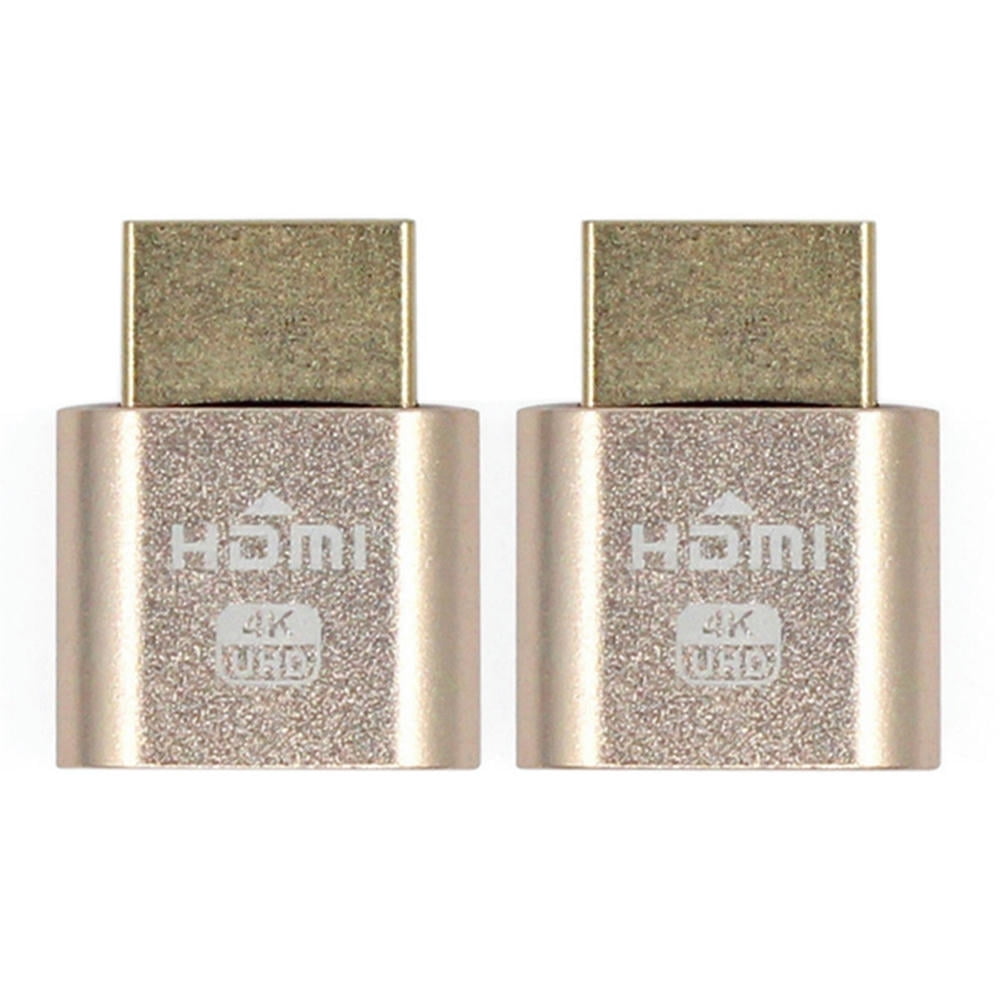 2X VGA Virtual Display Adapter HDMI DDC EDID Dummy Plug Headless Ghost ...