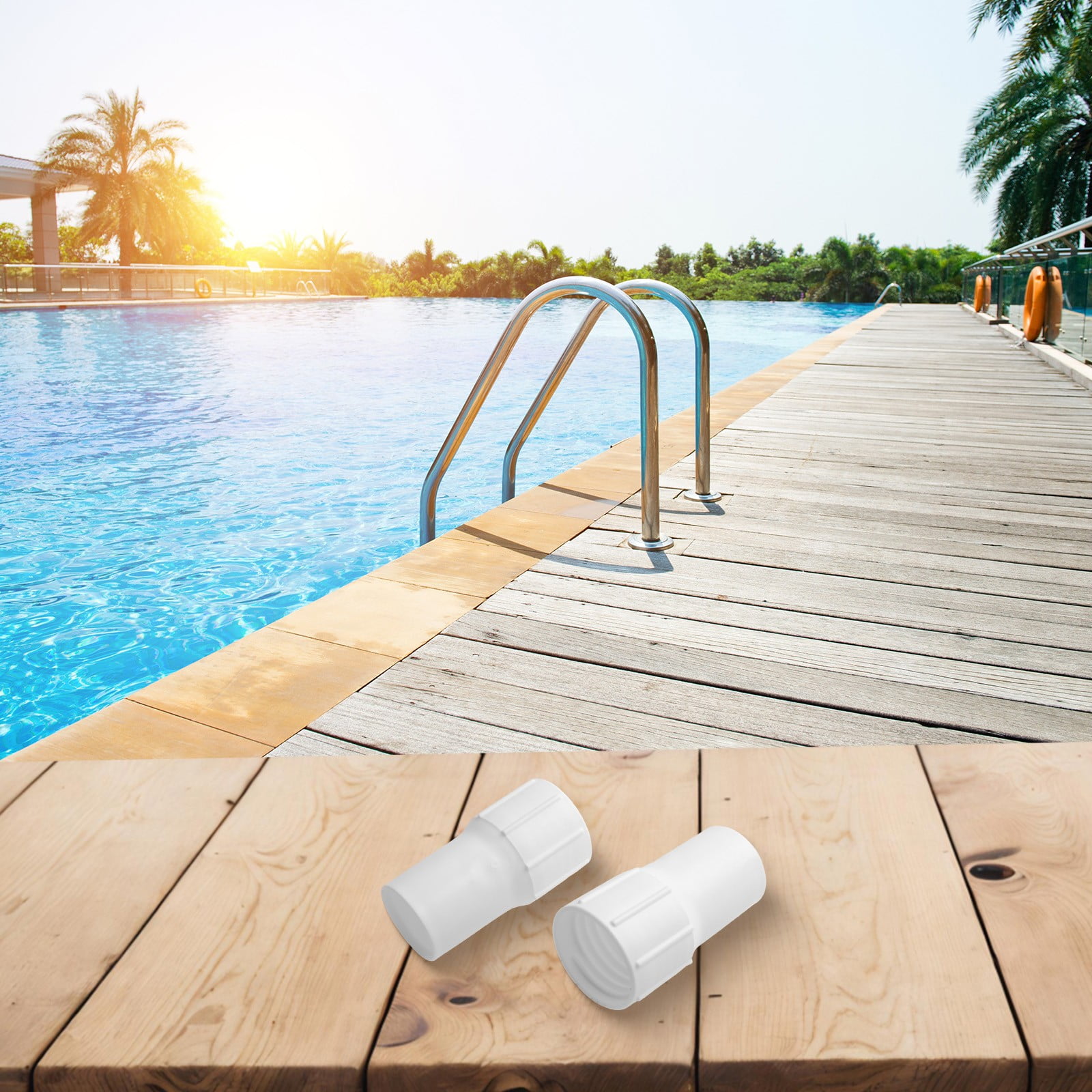 2X Vacuum Hose Cuffs 1.5 inch Swimming Pool to fit Suction Hose ...