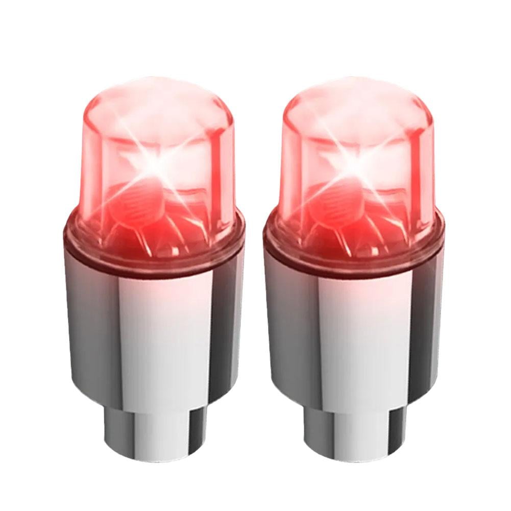 2X Valve Stem CAP LED for Bike Bicycle Car Motorcycle Wheel Tire Light ...