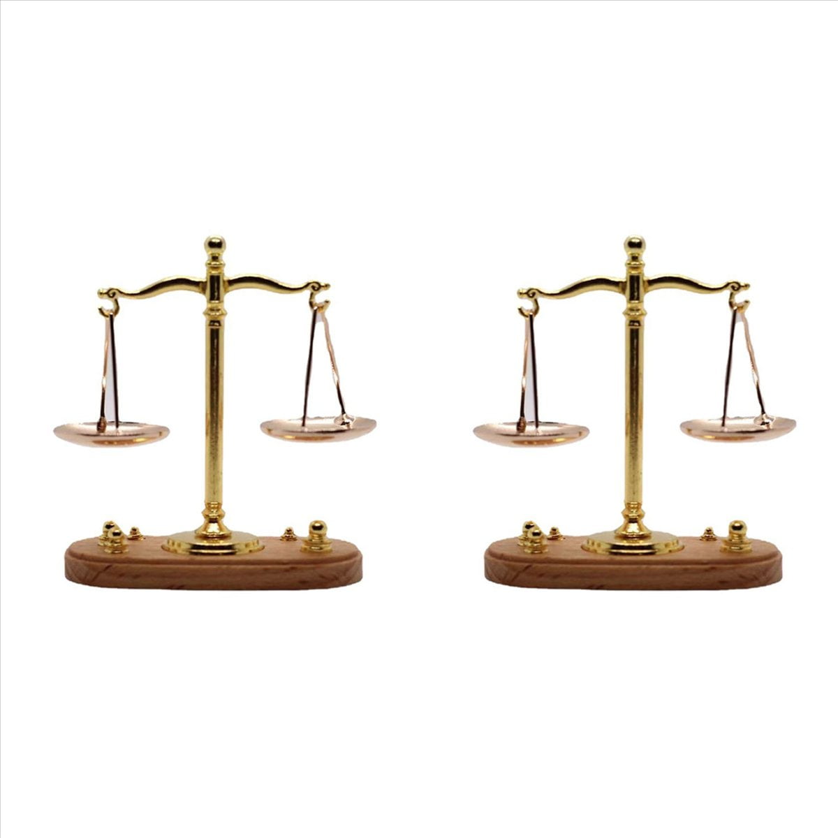 2X Vintage Balance Scales Ornament Miniature Accessories Metal Antique ...