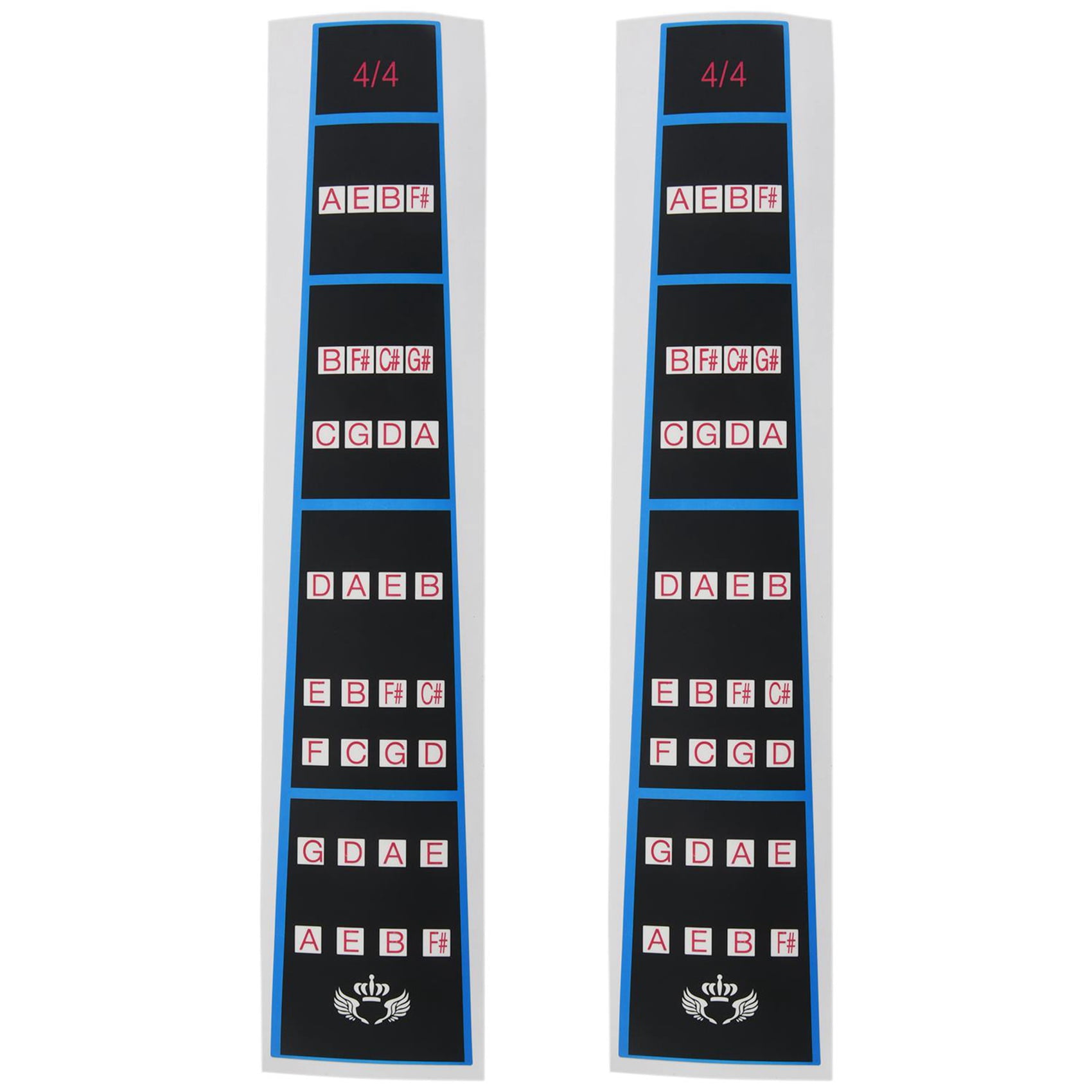2X Violin Finger Guide /Fingerboard Sticker Fret guide Label Finger ...