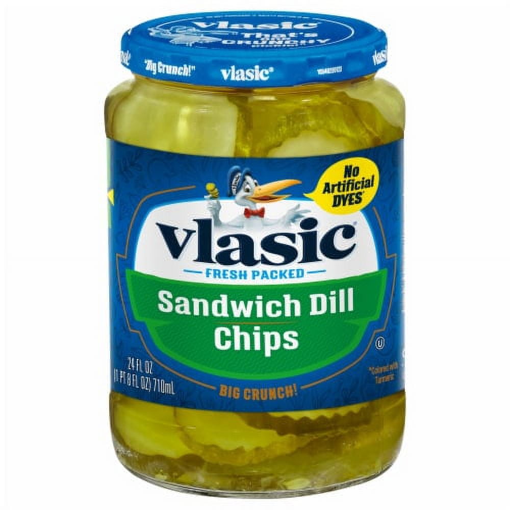 2X - Vlasic Dill Pickle Sandwich Chips - Walmart.com