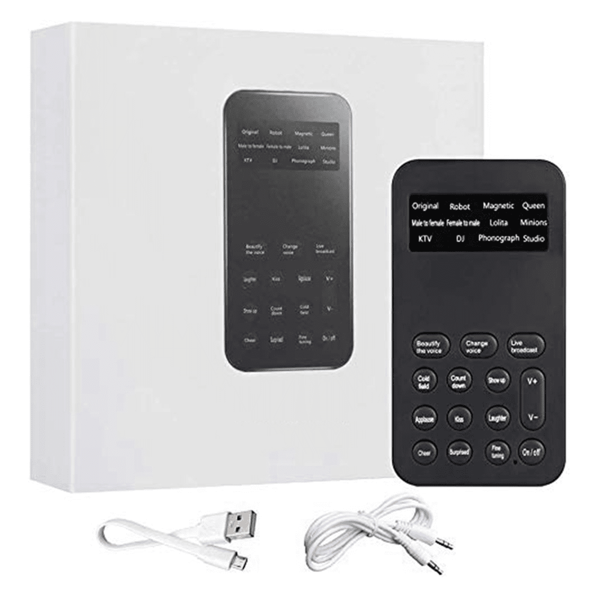 2X Voice Changer Handheld Microphone Voice Changer with Sound ...