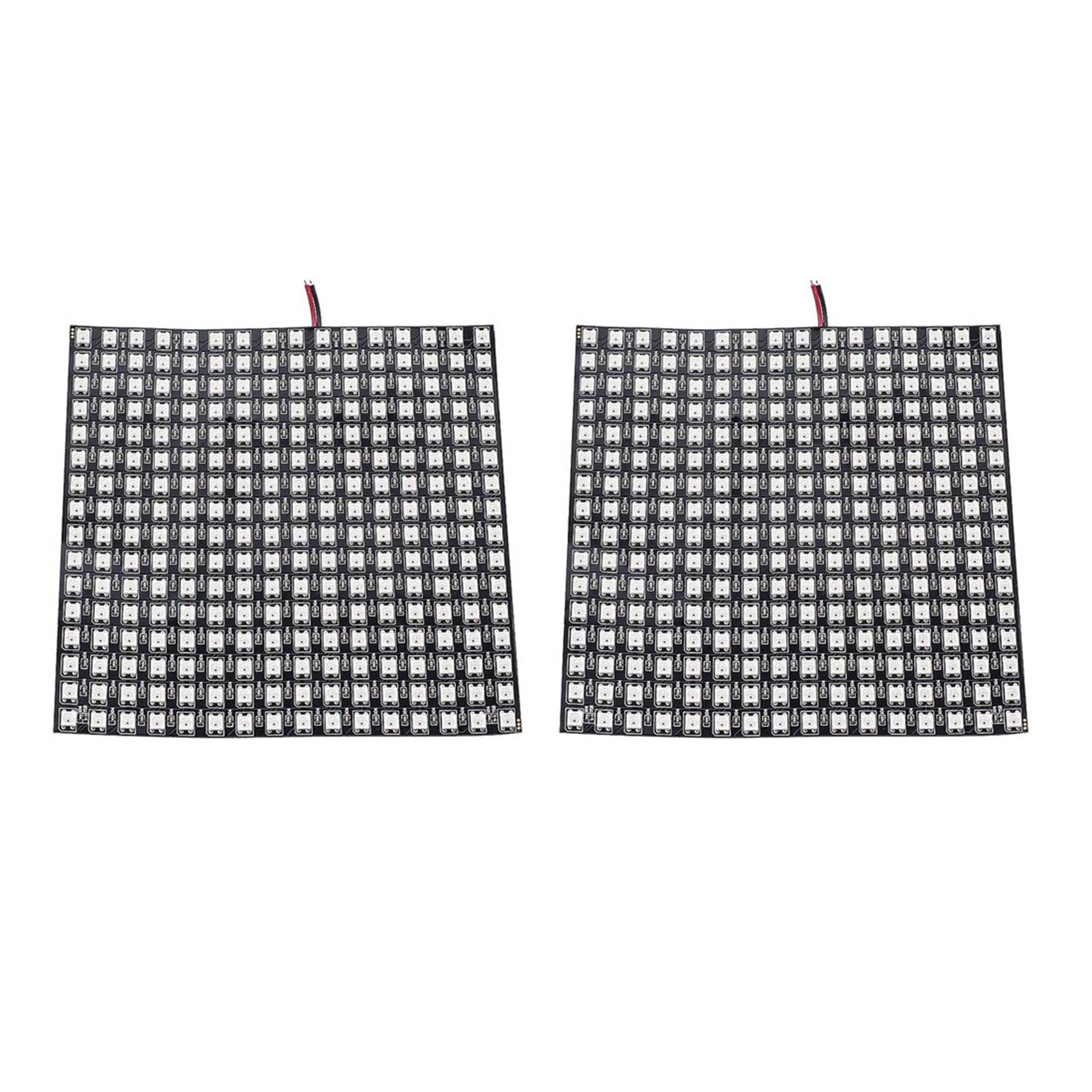2X WS2812B LED RGB Flexible Pixel Panel 16X16 Individually Addressable ...