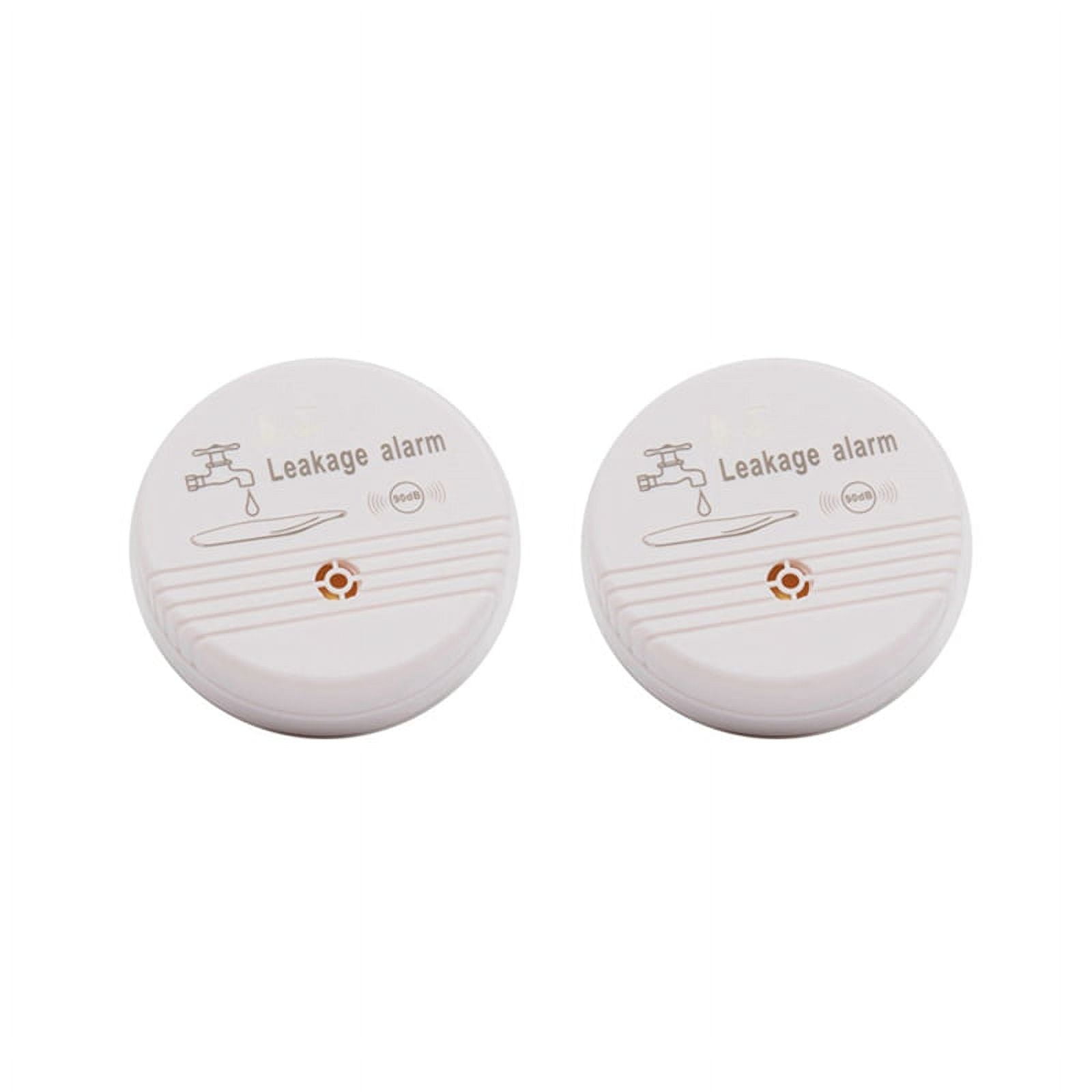 2x Water Overflow Leakage Alarm Sensor Detector 90db Water Level Alarm Leak Flood Detection Home