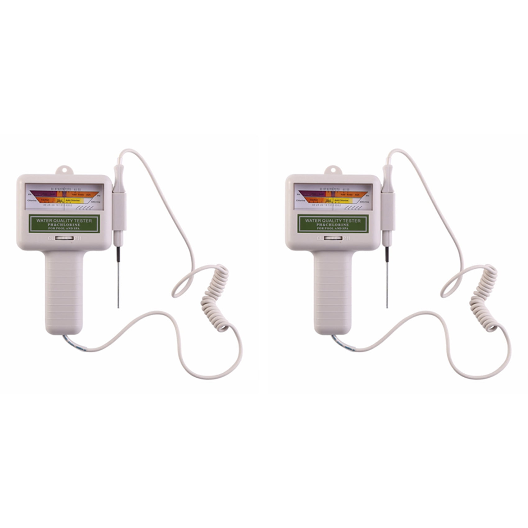 2X Water PH Chlorine Tester Swimming Pool Quality Spa Level Meter ...