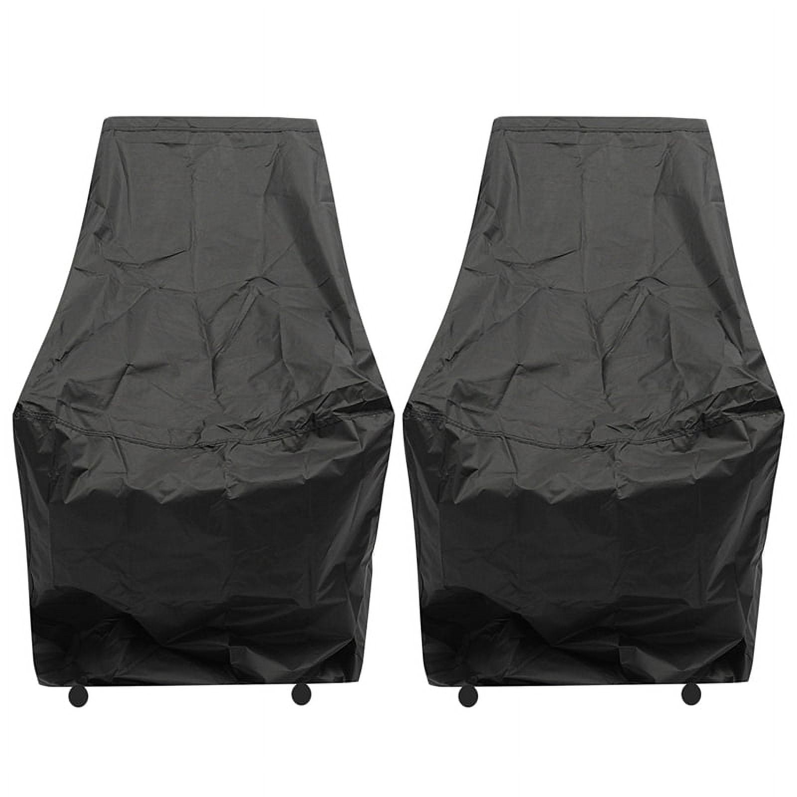 2X Waterproof Chair Cover Outdoor High Back Patio Stacking Furniture ...