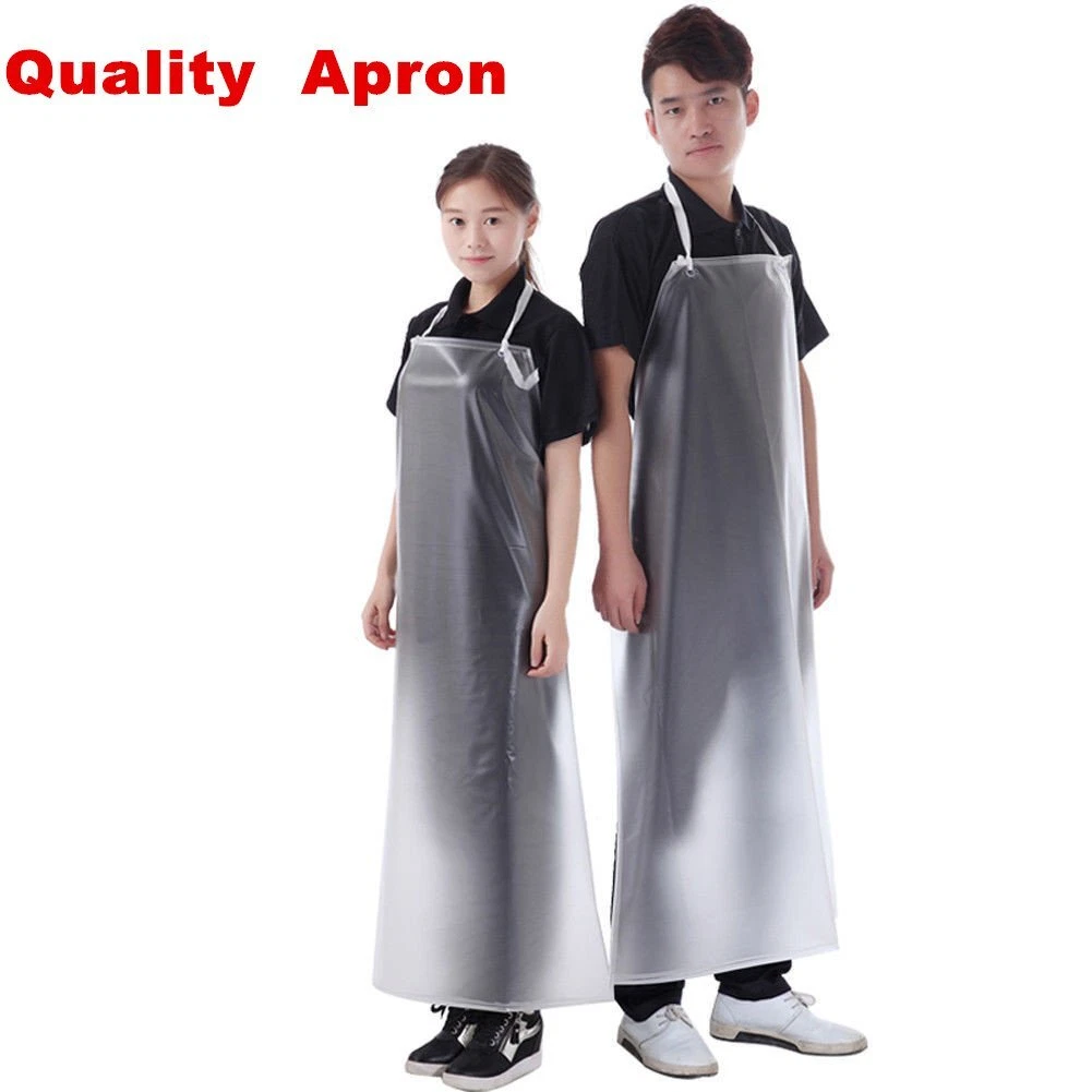 2X Waterproof Clear Pvc Apron For Kitchen Housework Restaurant Garden ...