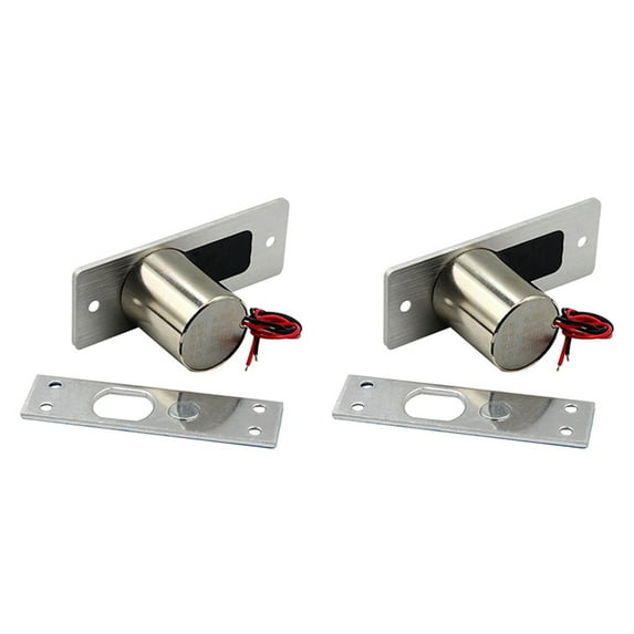 2X Waterproof Electronic Drop Bolt NC Door Lock DC 12V Induction Auto ...