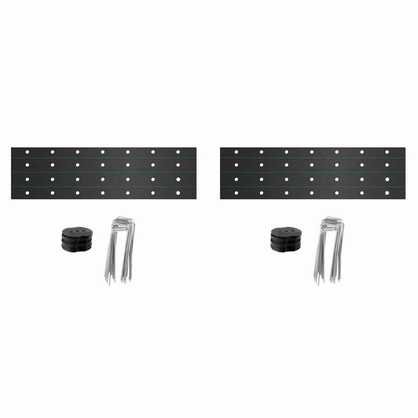 2X Weed Barrier Landscape Fabric with 3 Inch Planting Holes,Weed ...