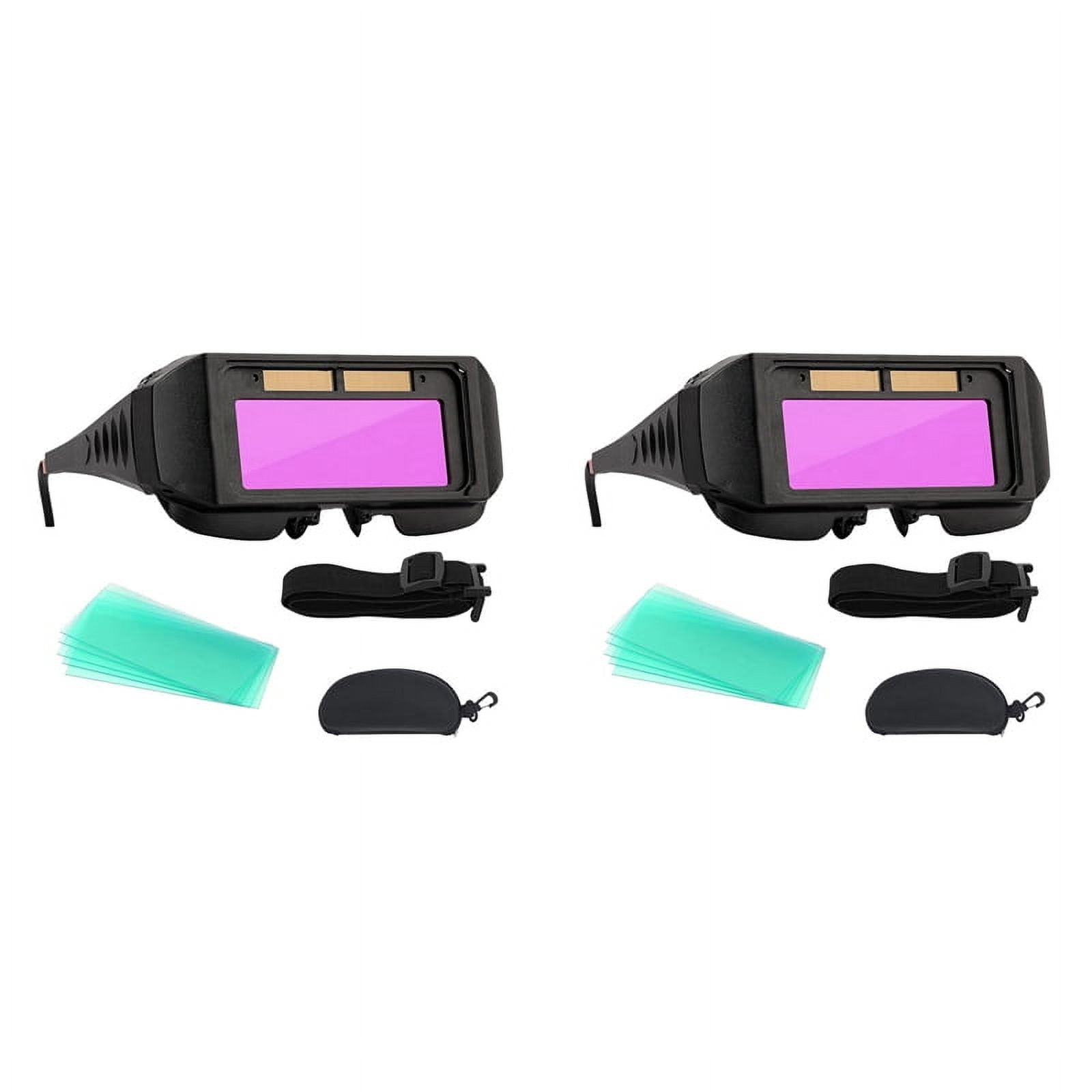 2X Welding Goggles Solar Powered Auto Darkening Welding Mask Goggles ...