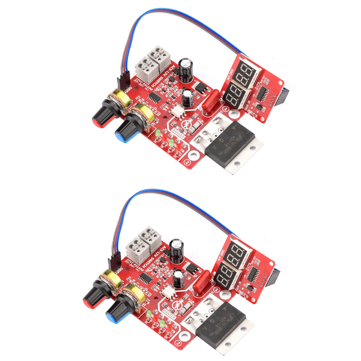2X Welding Machine Time Control Display Spot Welder AC 110V 220V to 9V ...