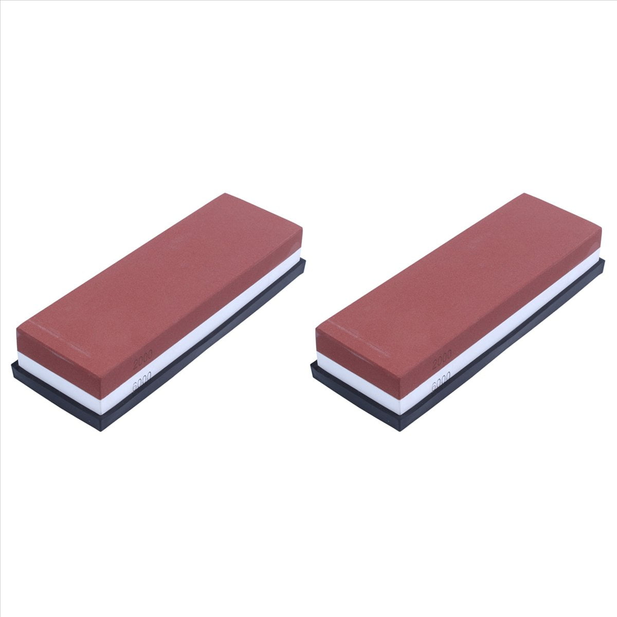 2X Whetstone Knife Sharpener, Professional Sharpening Stone 2000/6000 ...