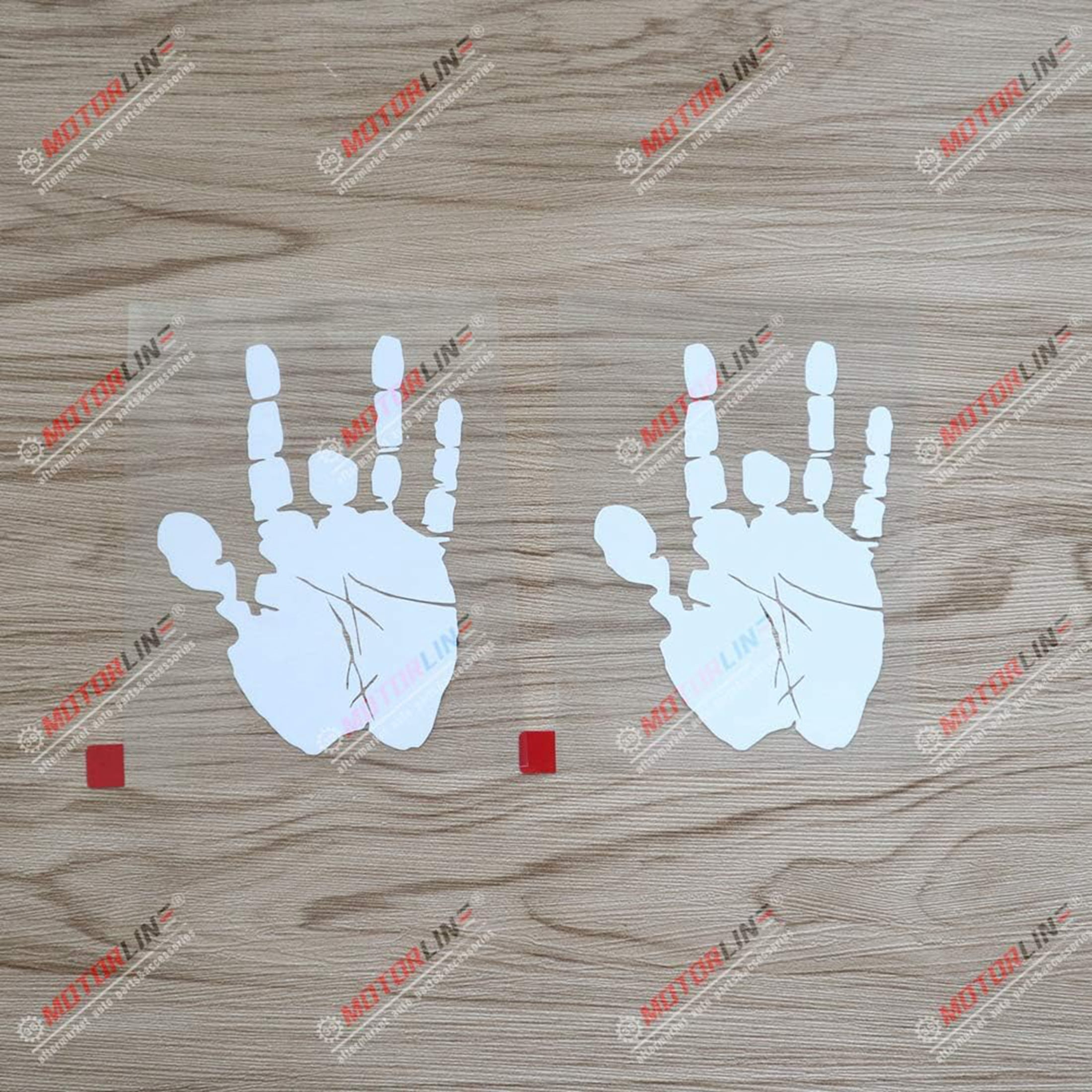 2X White 4" Jerry Garcia Hand Decal Sticker Car Laptop Window Vinyl ...