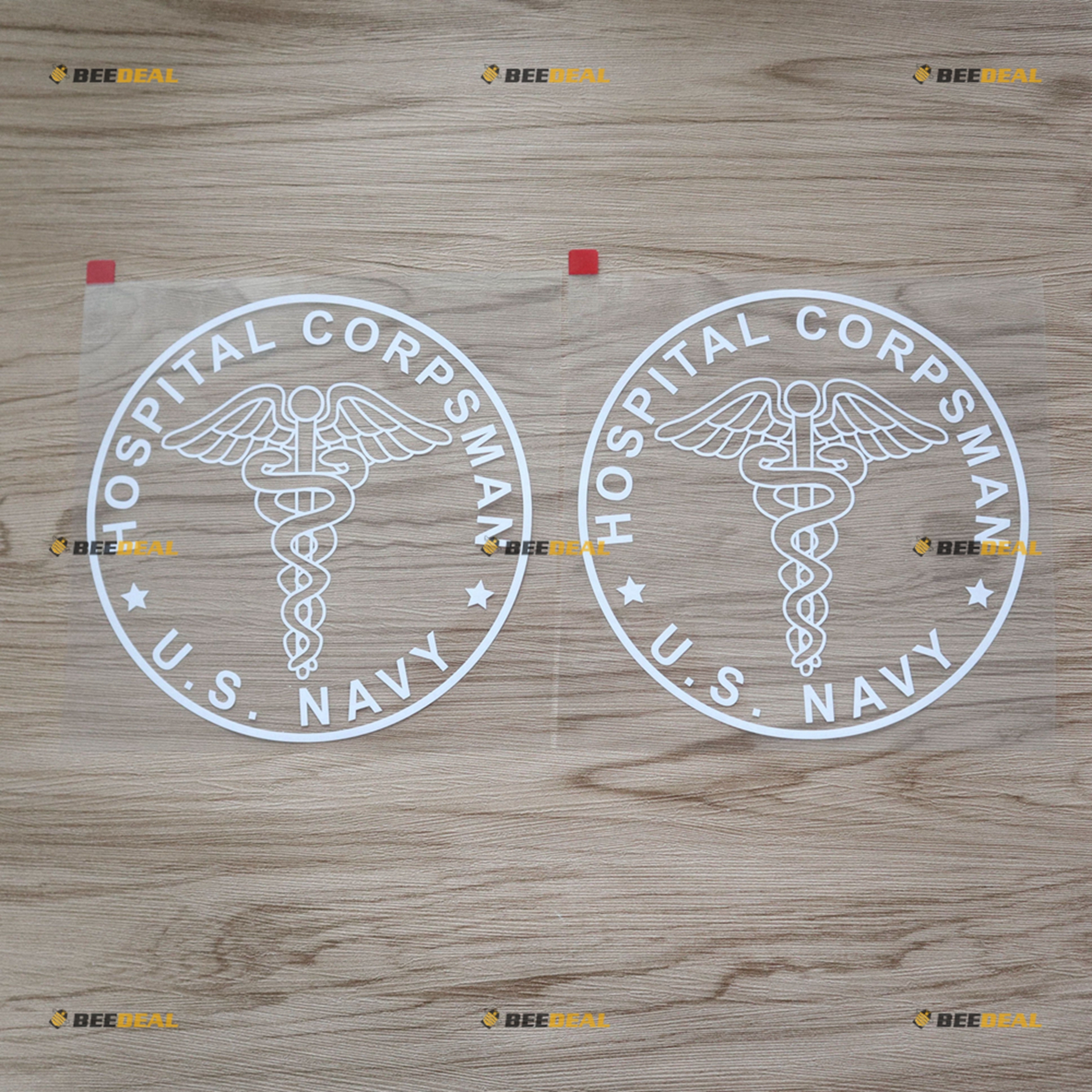 2X White 6" Hospital Corpsman Decal Vinyl Sticker Car Laptop Window Die ...