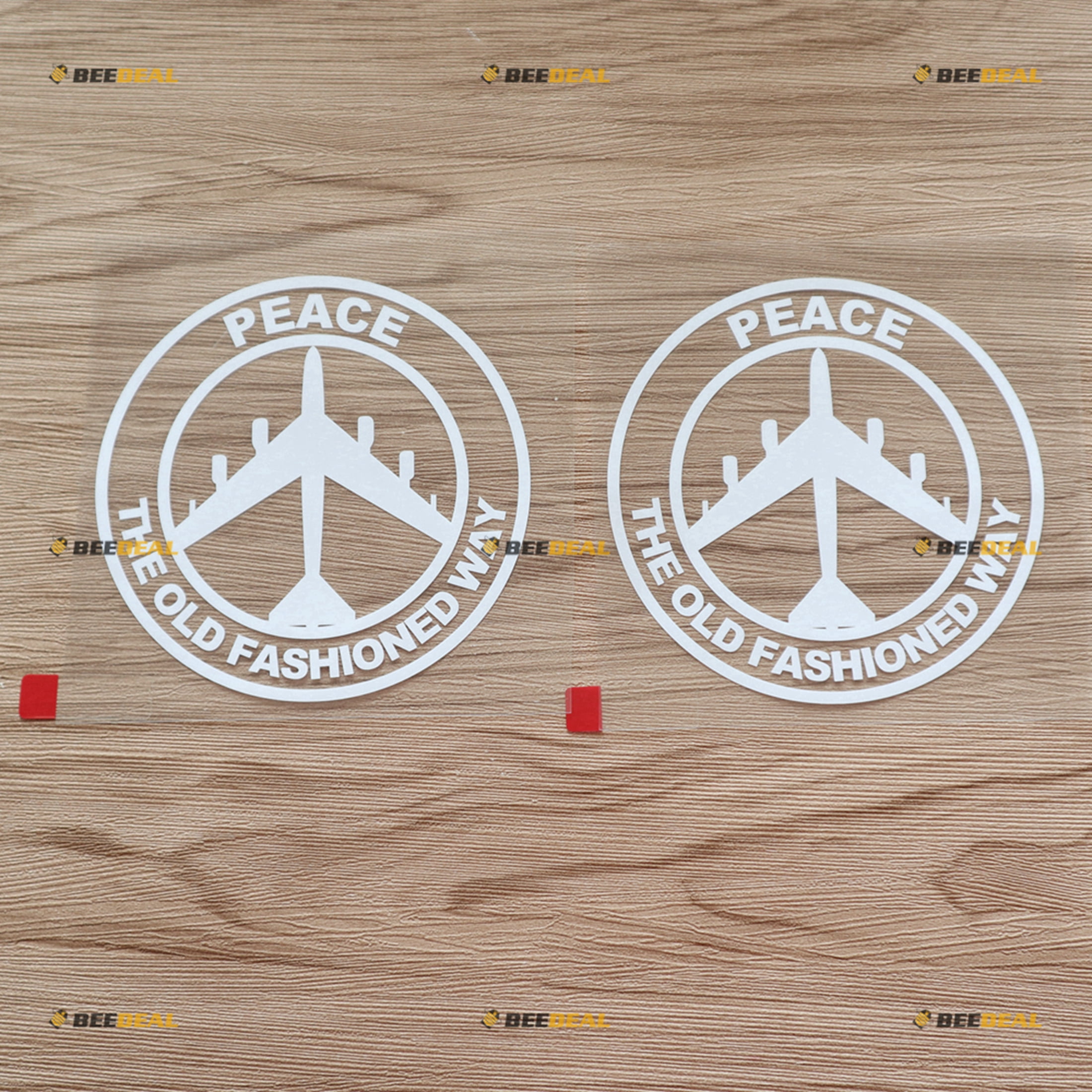 2X White 6" Peace Air Force B-52 B52 Decal Sticker The Old Fashioned ...
