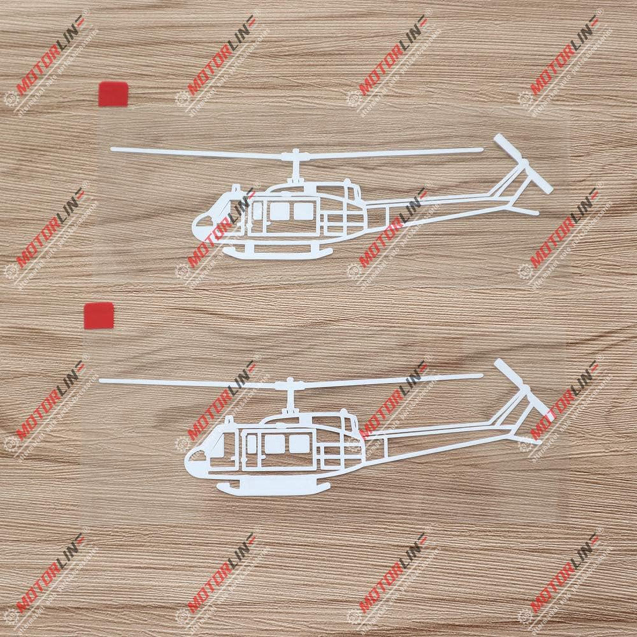 2X White 8" Bell UH-1D Iroquois Huey Army Helicopter Decal Sticker Car ...