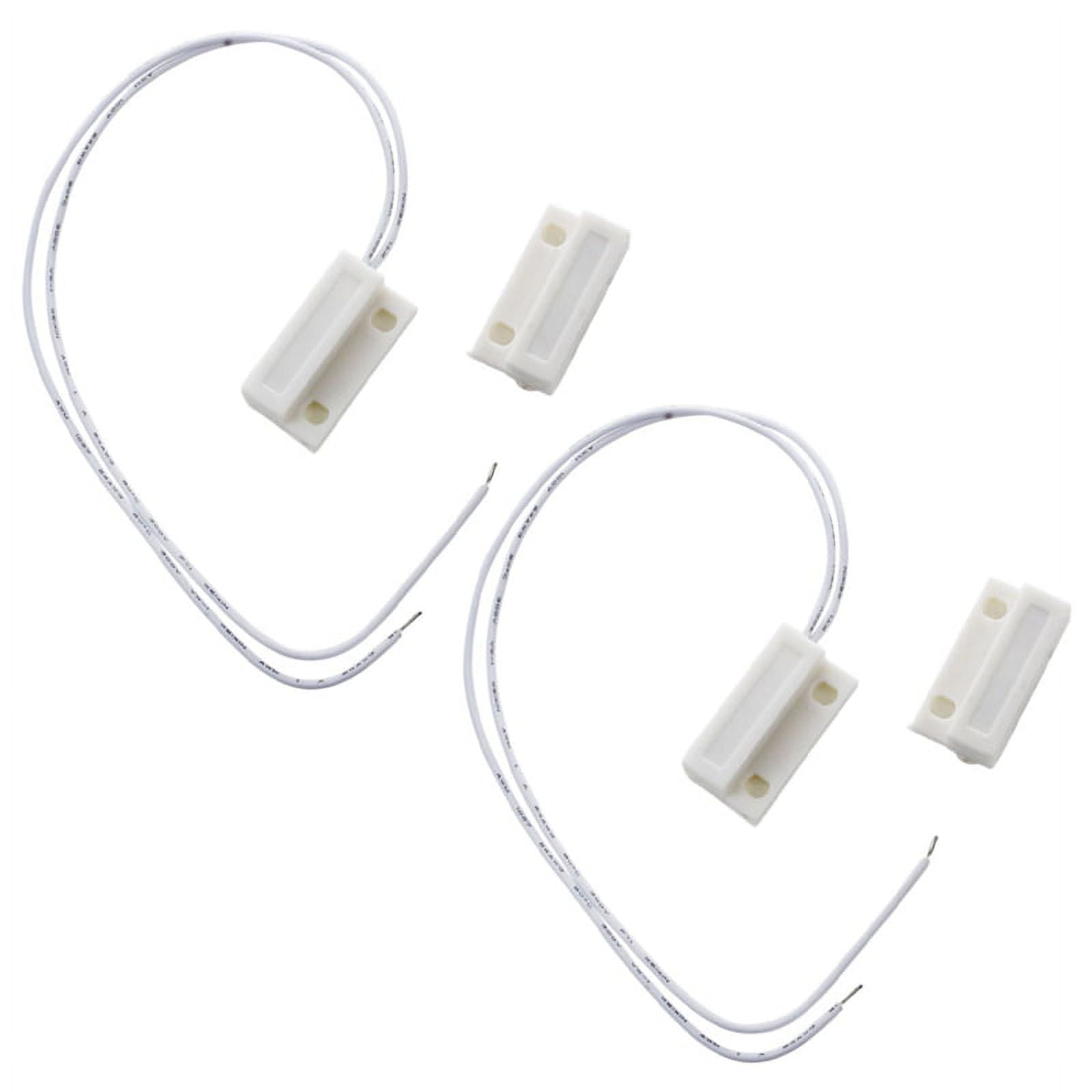 2X White Door Window Contacts Magnetic Switch Sensor - Walmart.com
