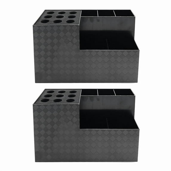 2X White Scissor Non-Slip Storage Rack Ultra Light Hair Tool Organizer ...