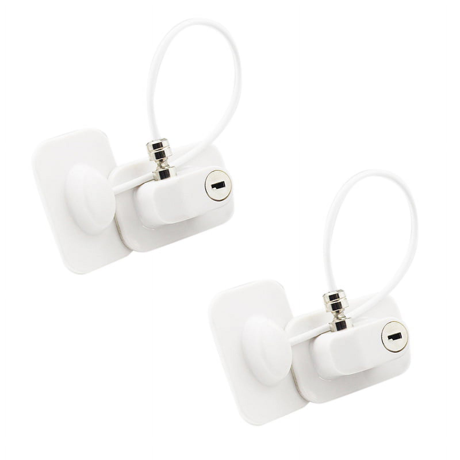 2X Window Restrictors with Lock Cable, No Screws Required to Avoid ...