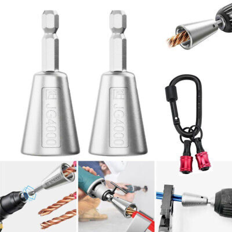 2X Wire Nut Twisting Tool 1/4“ Wire Cable Twister for Electrical Power ...